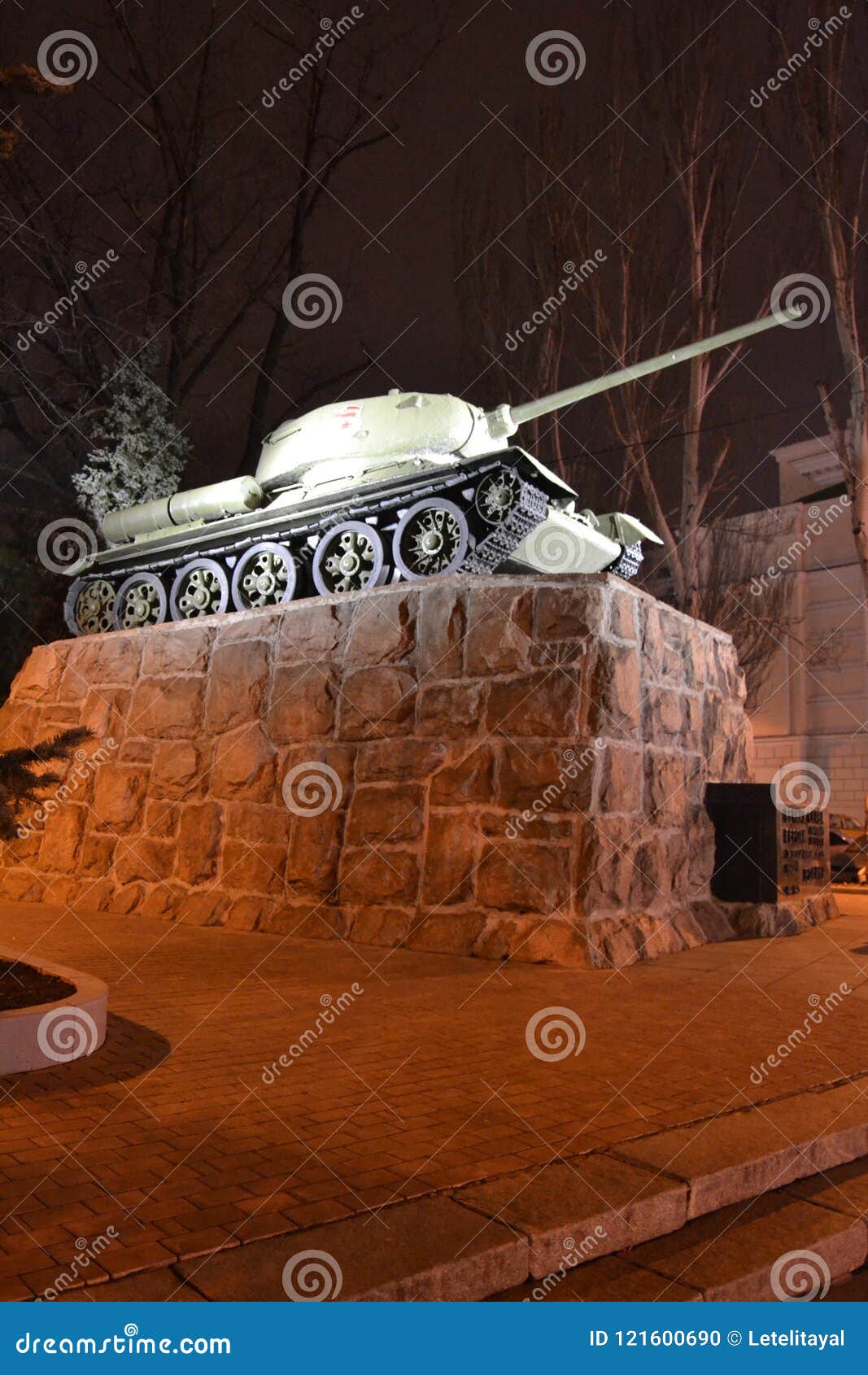 Monument Tank T-34 stock photo. Image of donetsk, monument - 121600690