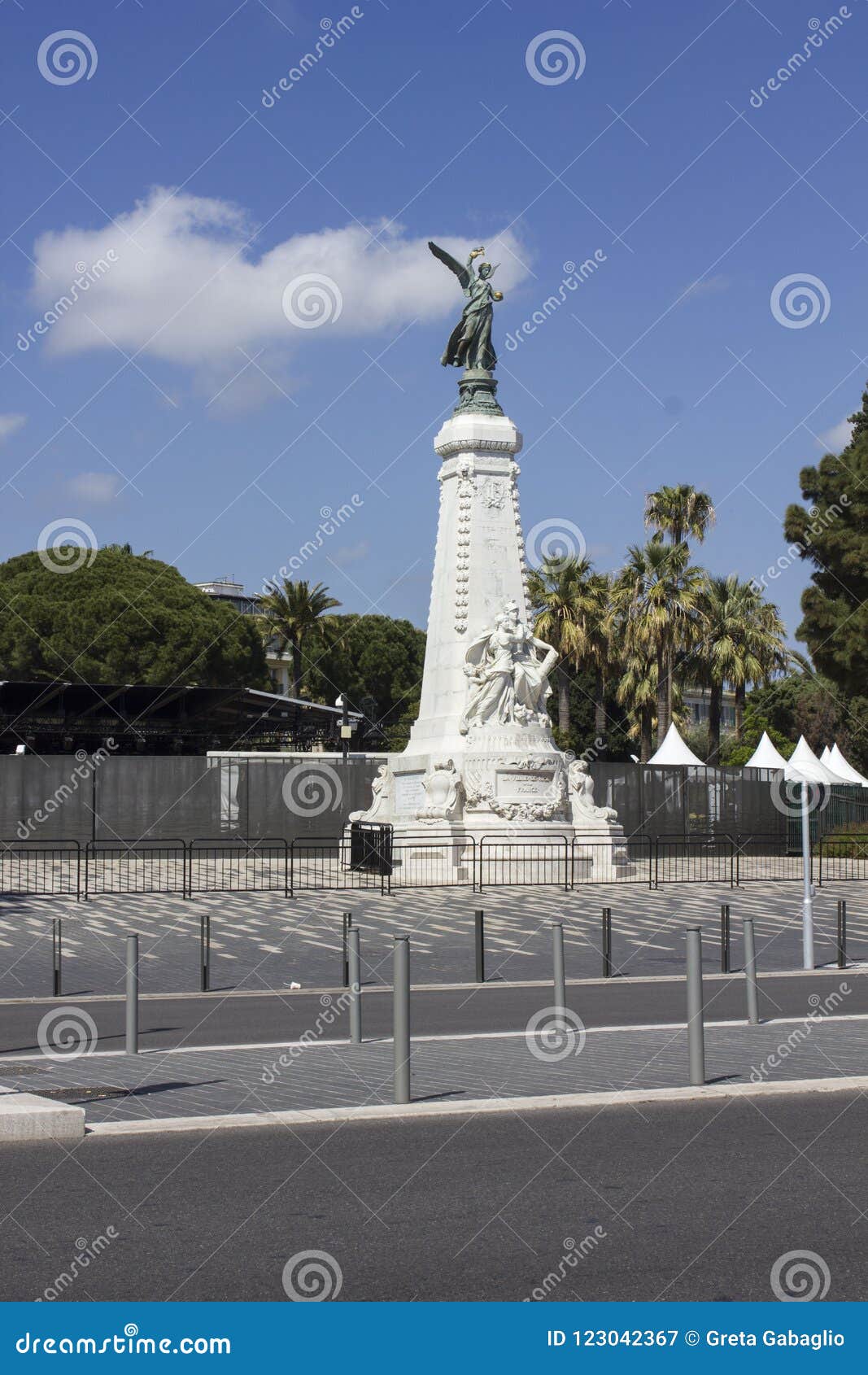 Monument Du Centenaire in Nice Stock Image - Image of outdoor, symbol ...