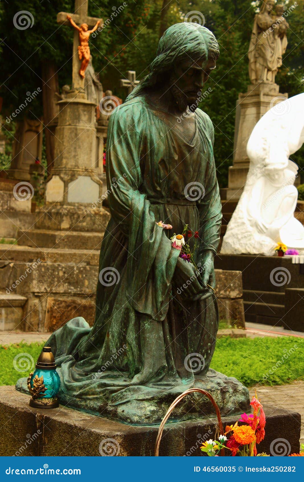 Monument stock image. Image of sculpture, life, cemetery - 46560035