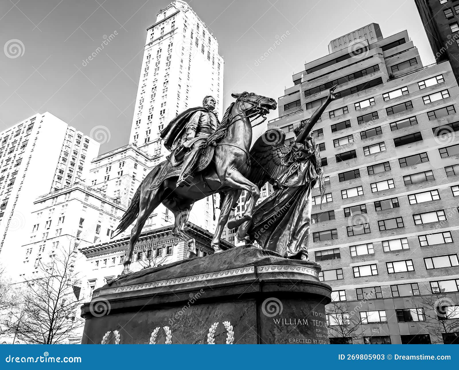 Monument of General William Tecumseh Sherman. Editorial Stock Photo ... Monument of General William Tecumseh Sherman. Editorial Stock Photo ...