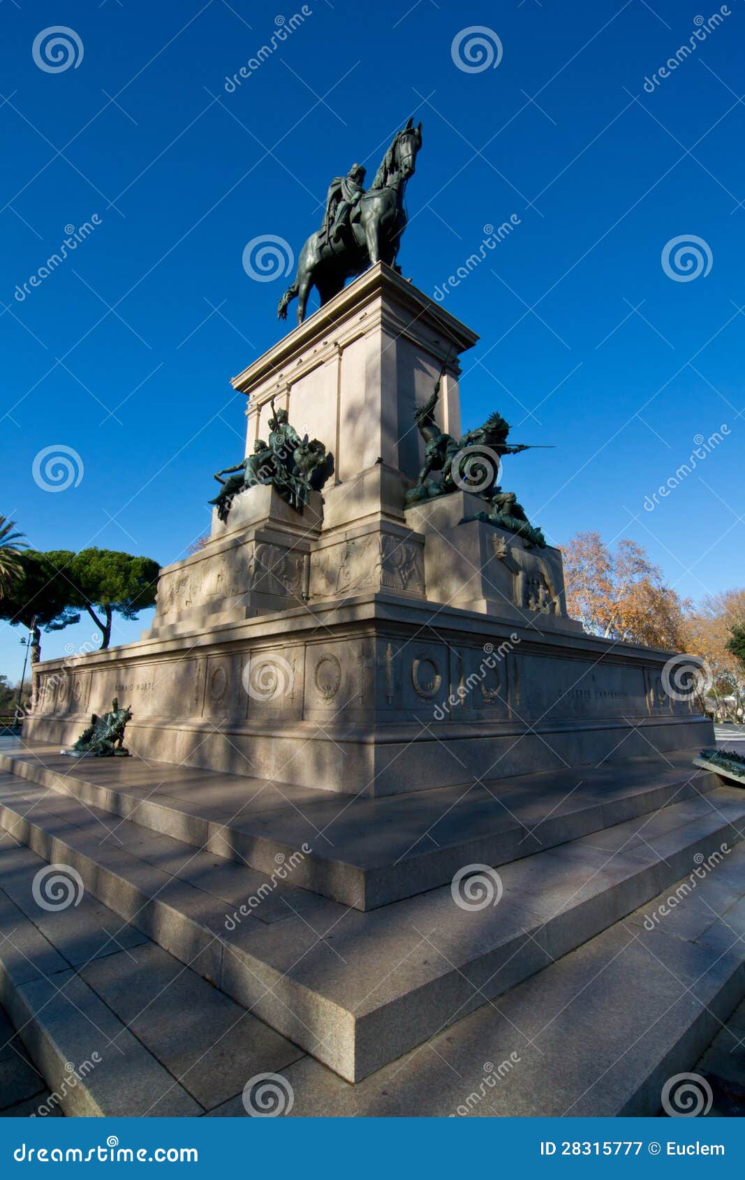Monument of Giuseppe Garibaldi Stock Image - Image of city, giuseppe ...