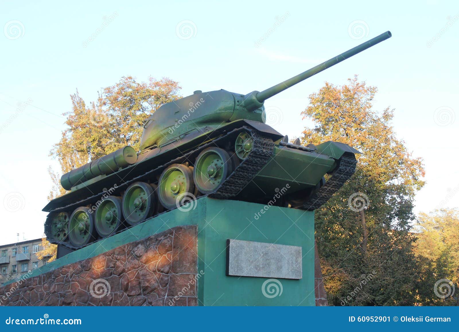 Monument historic tank stock image. Image of historic - 60952901