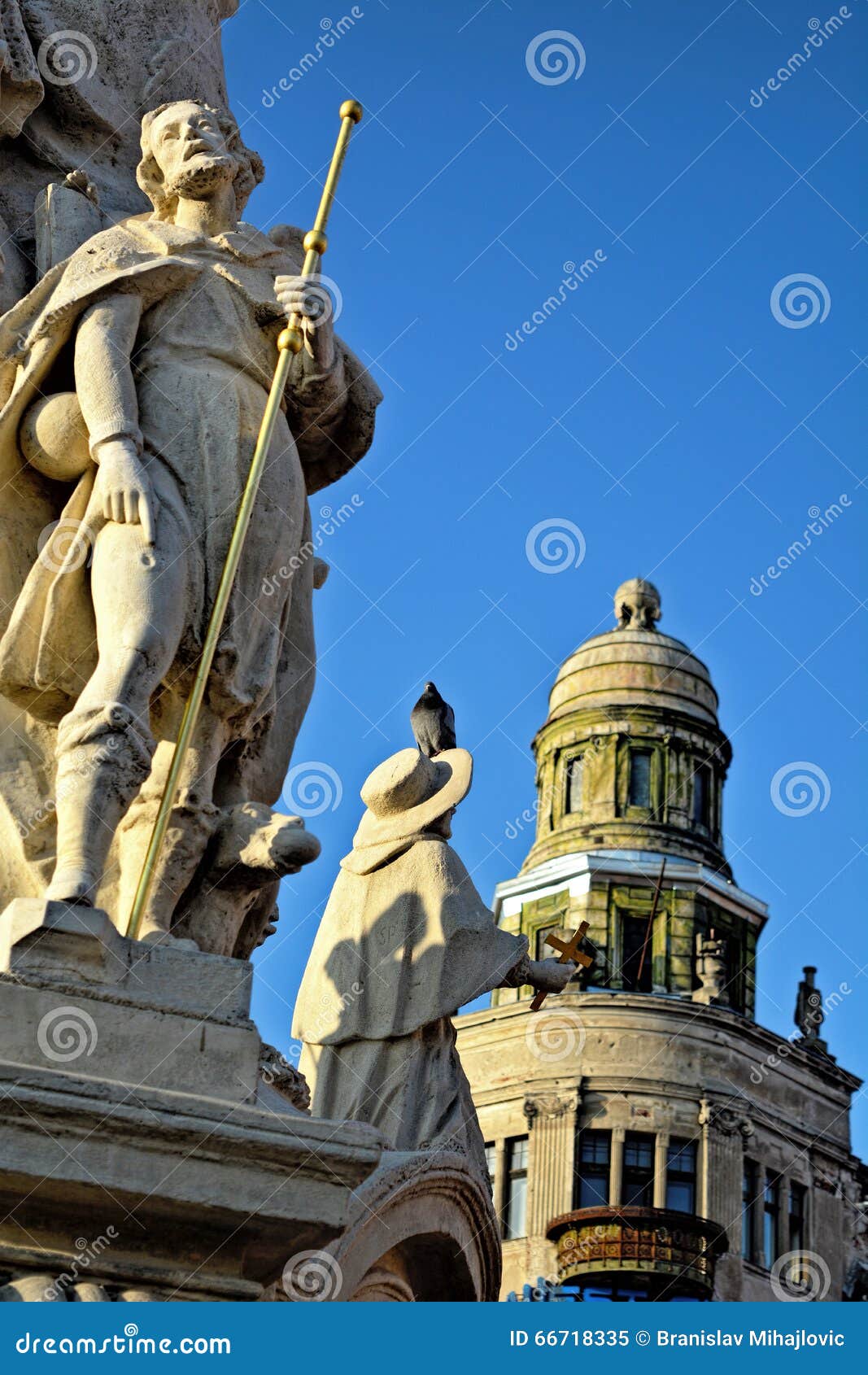 Monument holy trinity stock image. Image of religion - 66718335