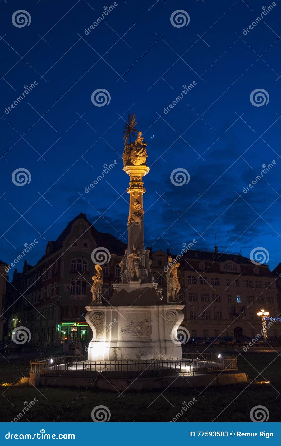 Monument of Holy Trinity stock image. Image of europe - 77593503
