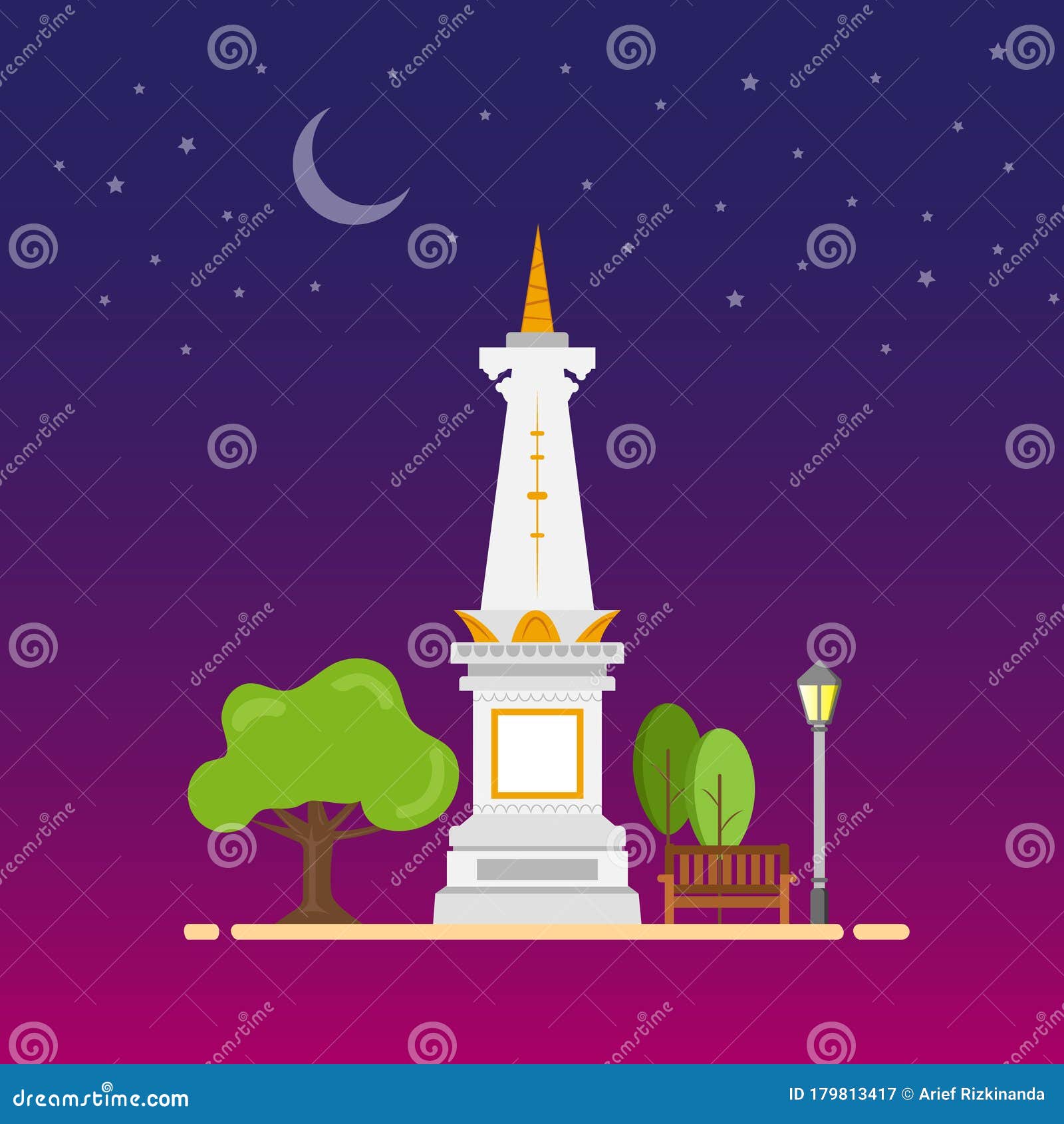 The White Paal Icon in Jogja Asia Stock Vector - Illustration of icon ...