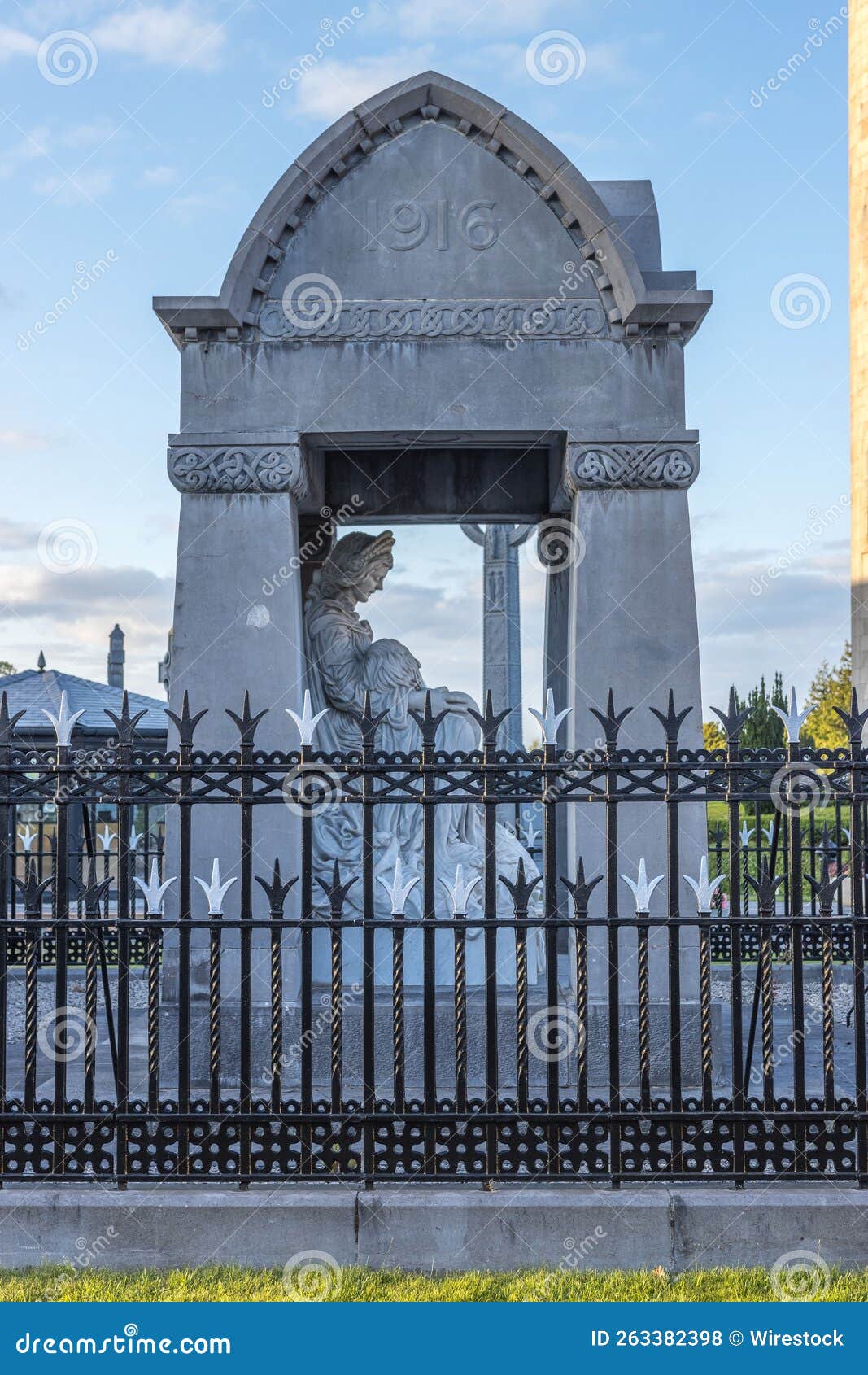Monument Inside the Cemetery of Glasnevin District in Dublin, Ireland ...