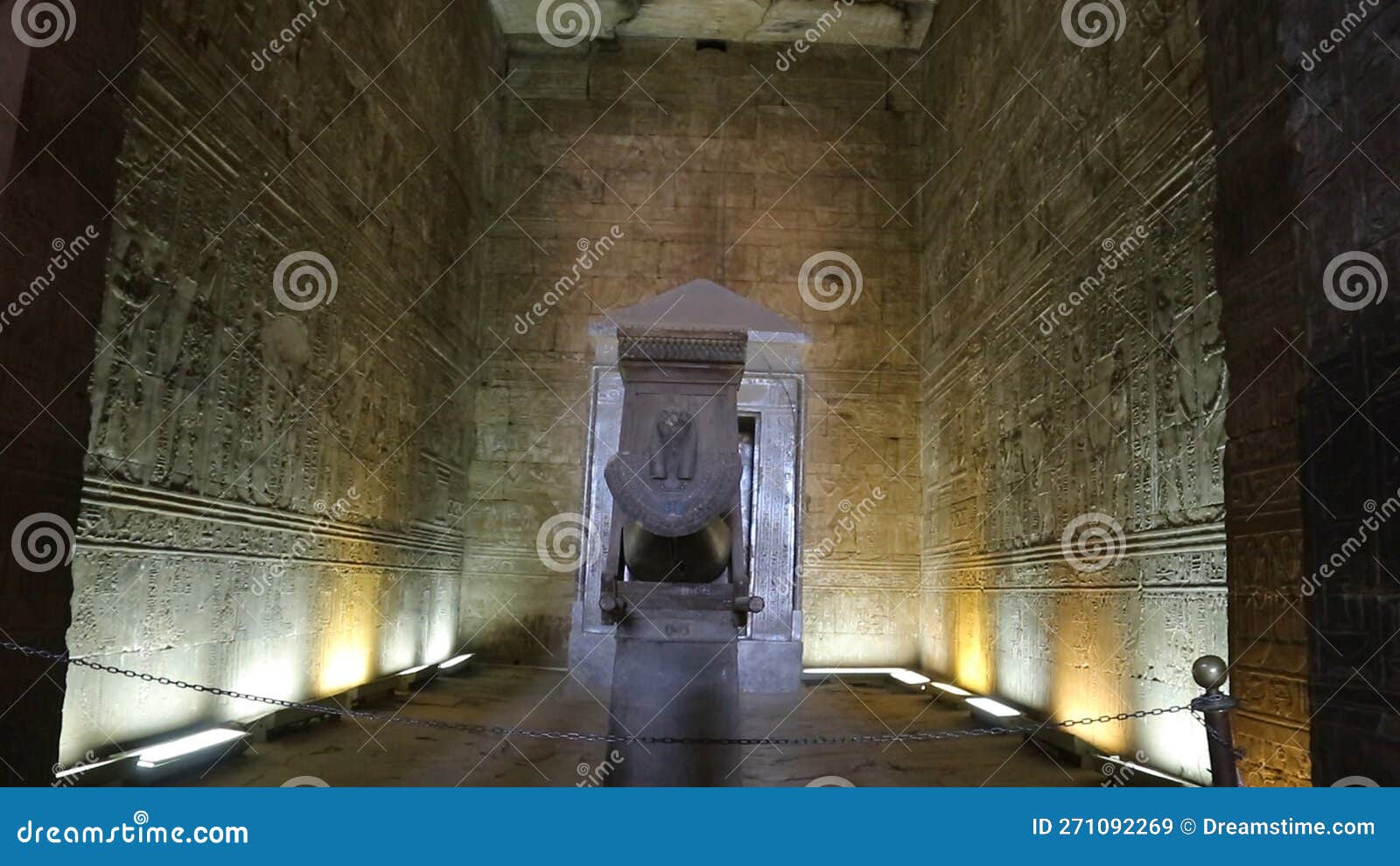 Monument Inside the Temple of Edfu, Egypt Stock Image - Image of ...
