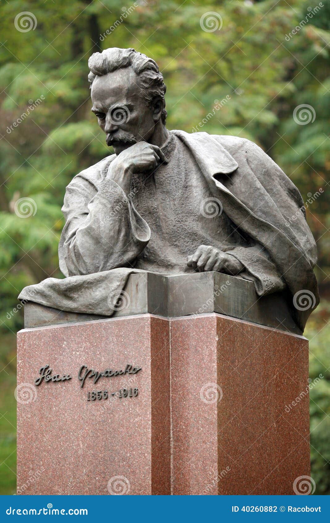 Monument Ivan Franko editorial photography. Image of figure - 40260882