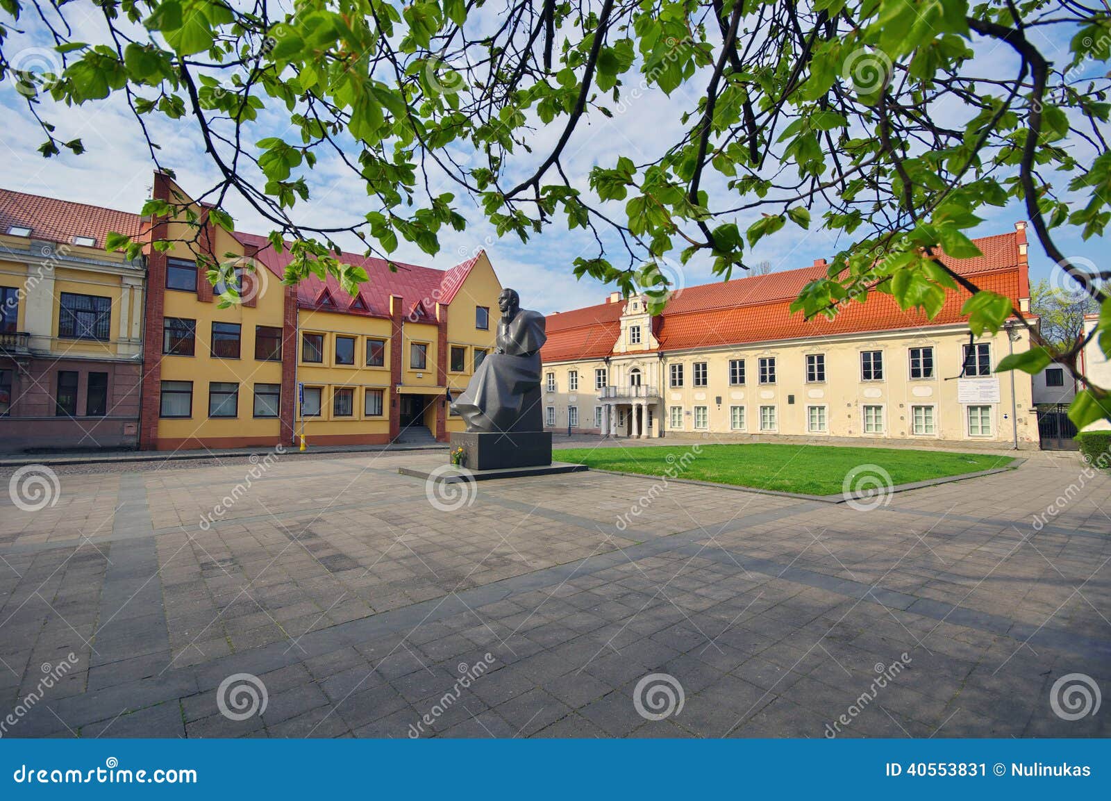 Monument of Lithuanian Poet Maironis Stock Image - Image of poet ...