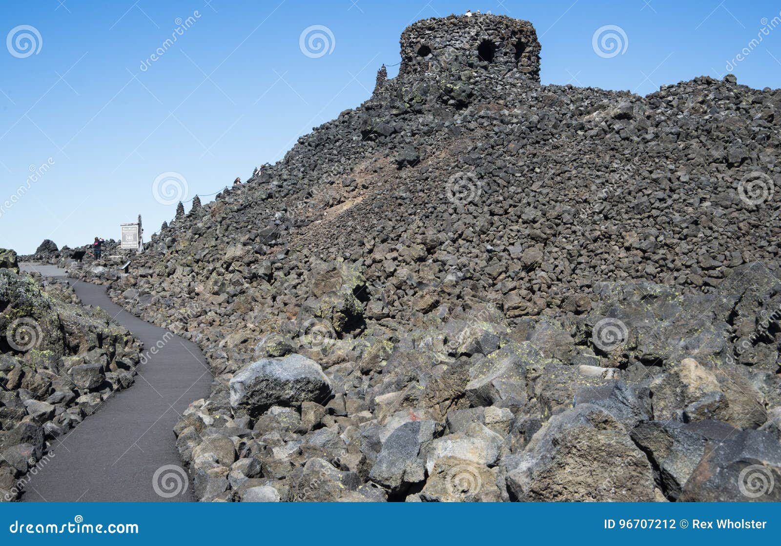 Monument Made from Lava in Oregon Cascade Mountains Stock Photo - Image ...