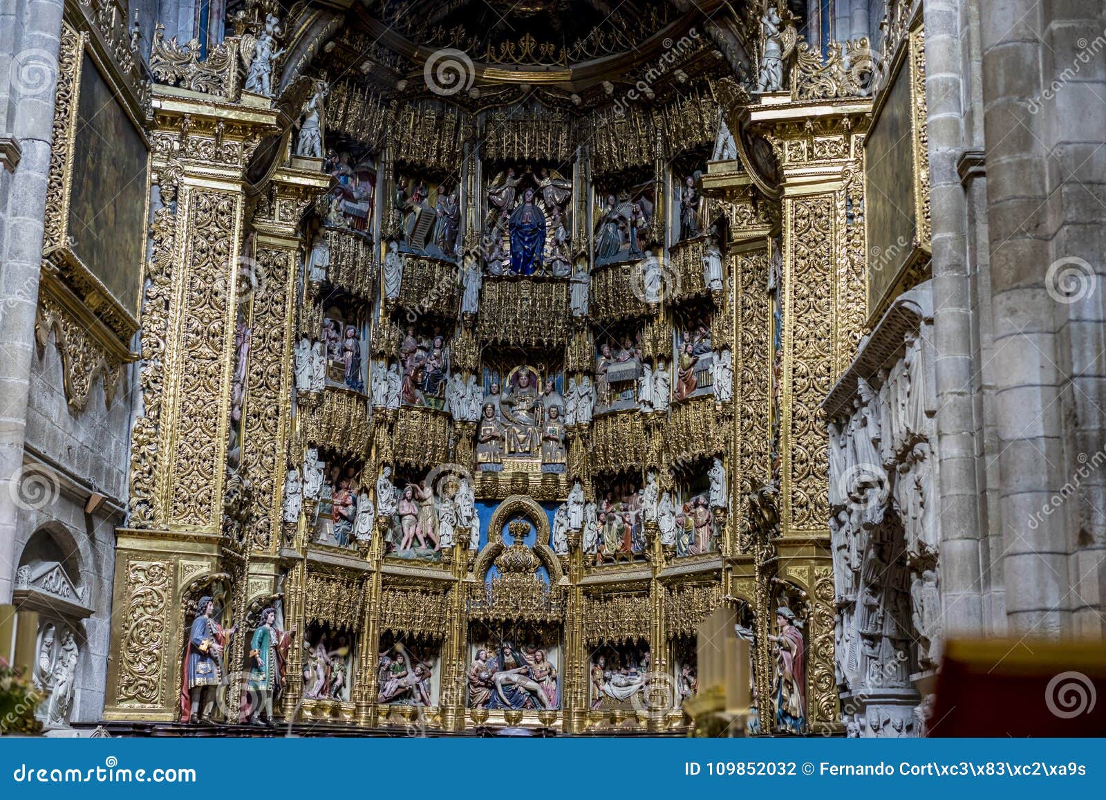 Monument, Medieval Architectural Arches Inside the Cathedral of ...