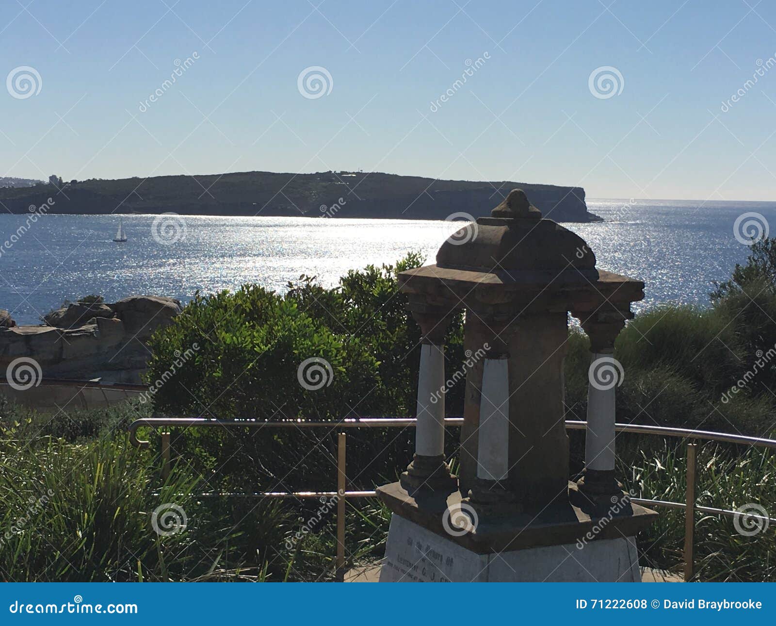 Monument Overlooking the Sea Stock Photo - Image of cliffs, headland ...