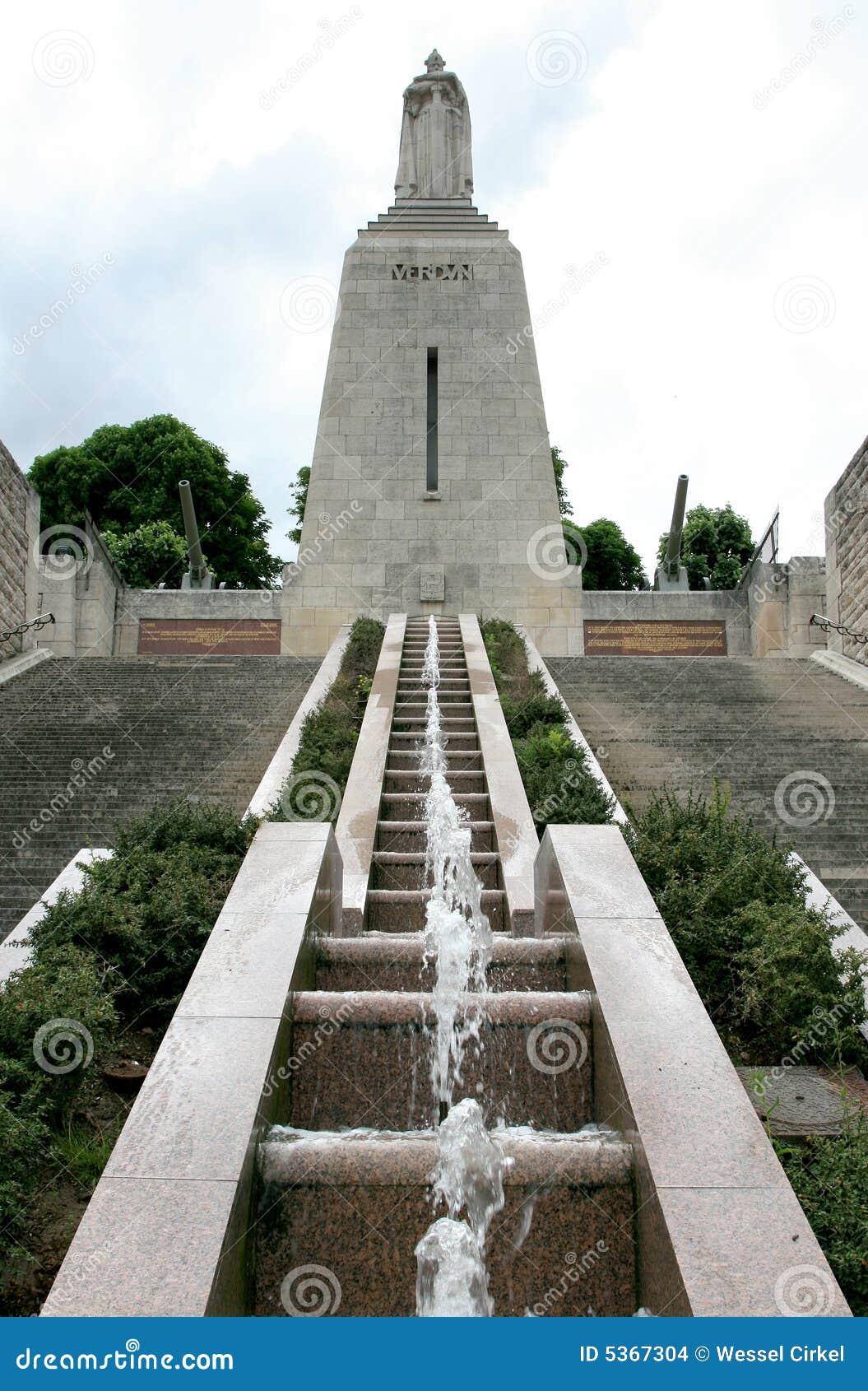 Monument of Peace in Verdun (France) Stock Photo - Image of bush ...