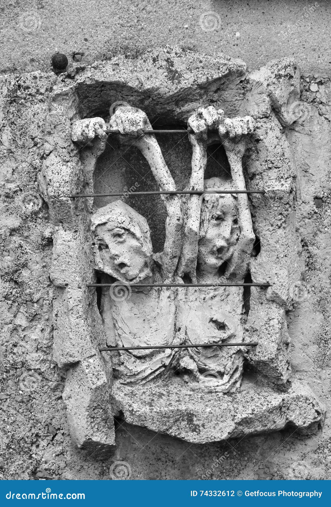 A Monument of People Trapped Stock Photo - Image of dramatic, gdansk ...