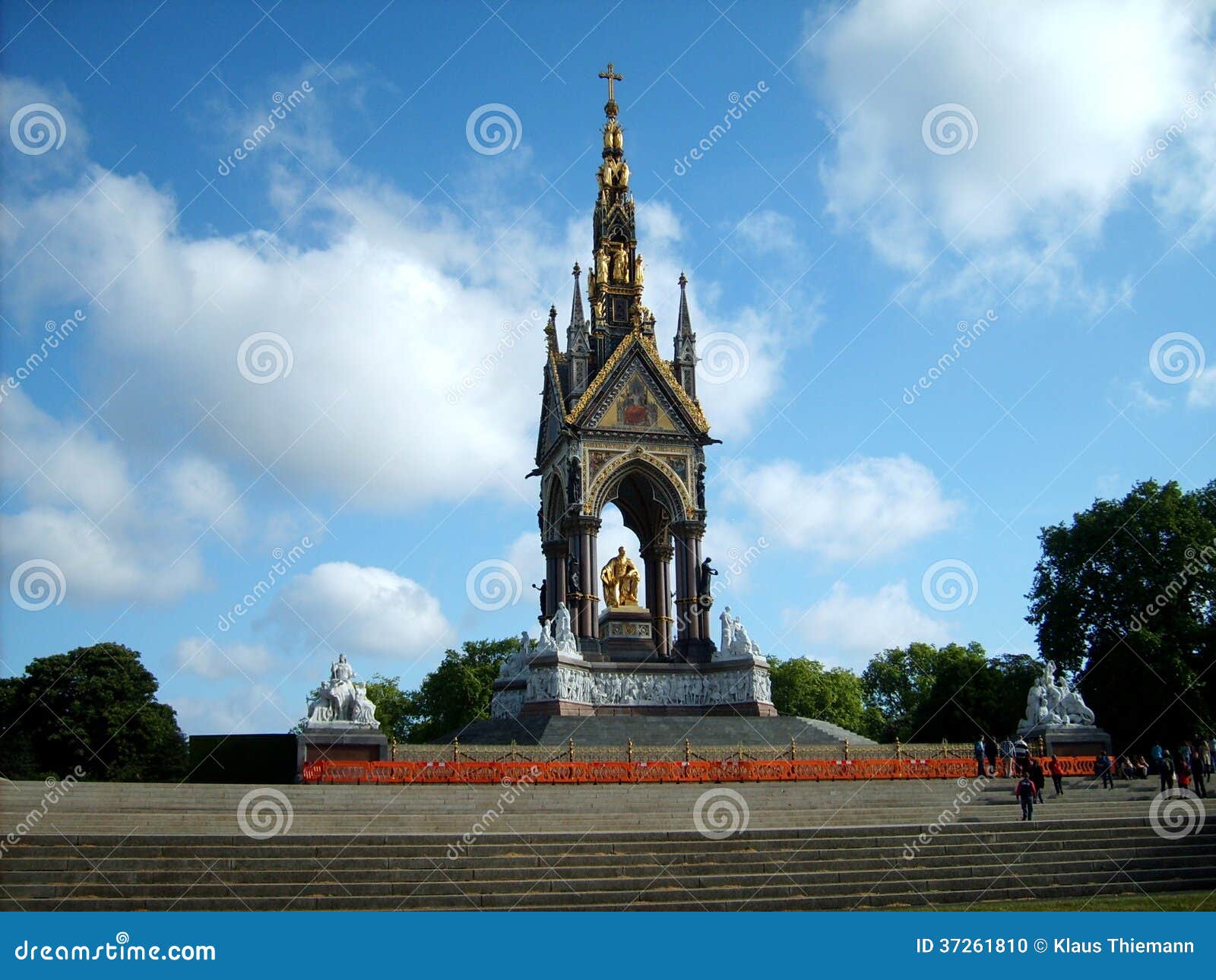 Monument Prince Albert in London. Stock Photo - Image of great, albert ...