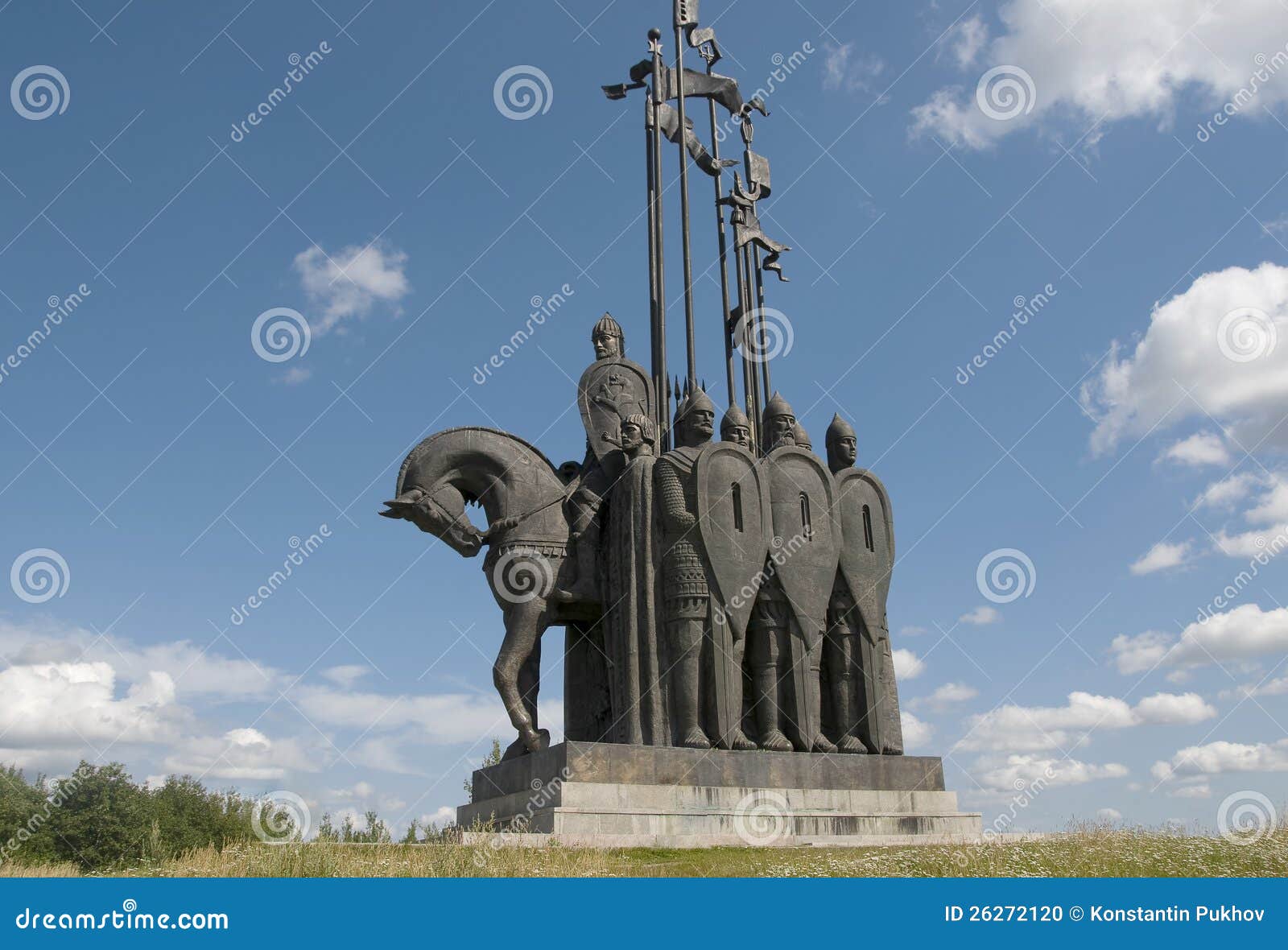 Monument Prince Alexander Nevsky Stock Photo - Image of blue, detail ...