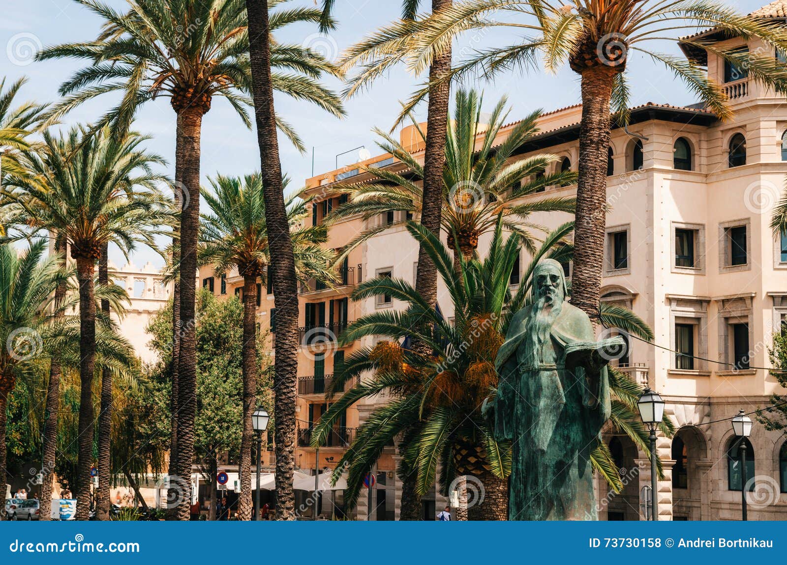 Monument of Ramon Llull, Philosopher in Palma De Mallorca on Paseo De ...