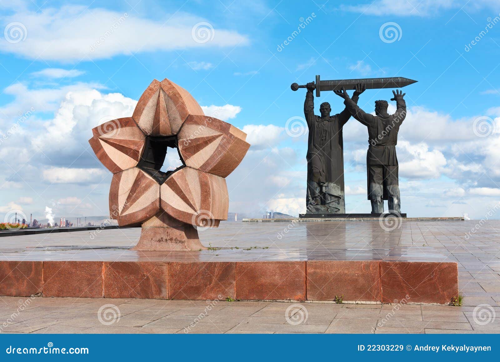 Monument Rear-front in Magnitogorsk, Russia Stock Image - Image of city ...