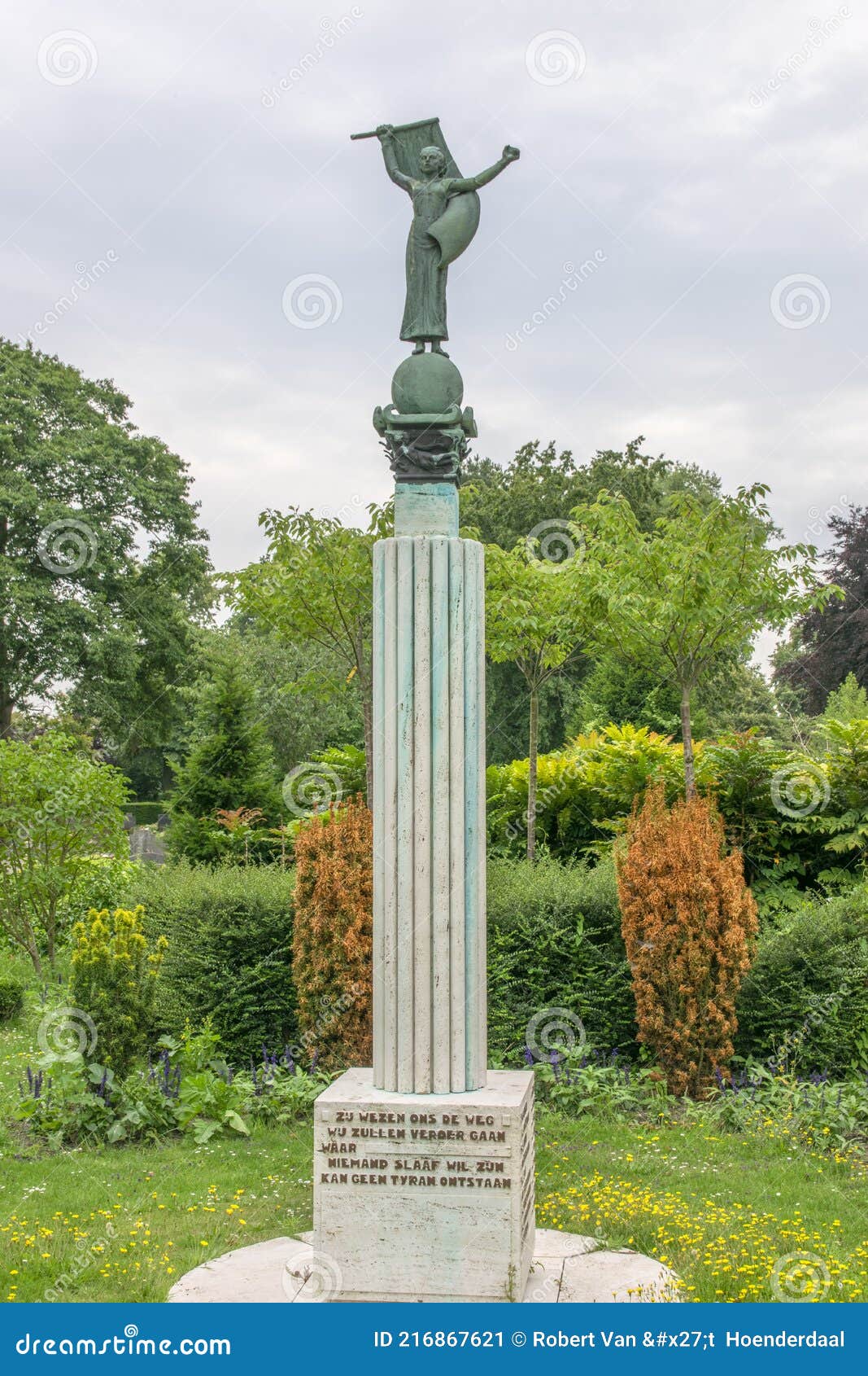 Monument Resistance Fighters World War Two at Amsterdam the Netherlands ...