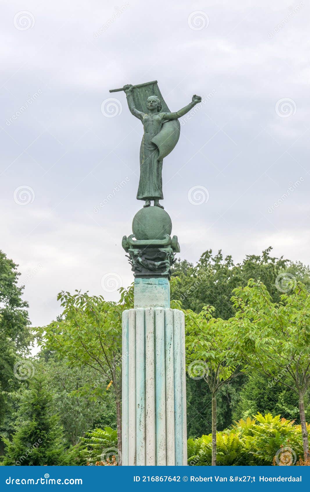 Monument Resistance Fighters World War Two at Amsterdam the Netherlands ...