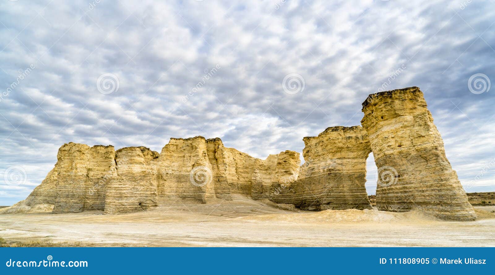 Monument Rocks in Western Kansas Stock Image - Image of fall, outdoor ...