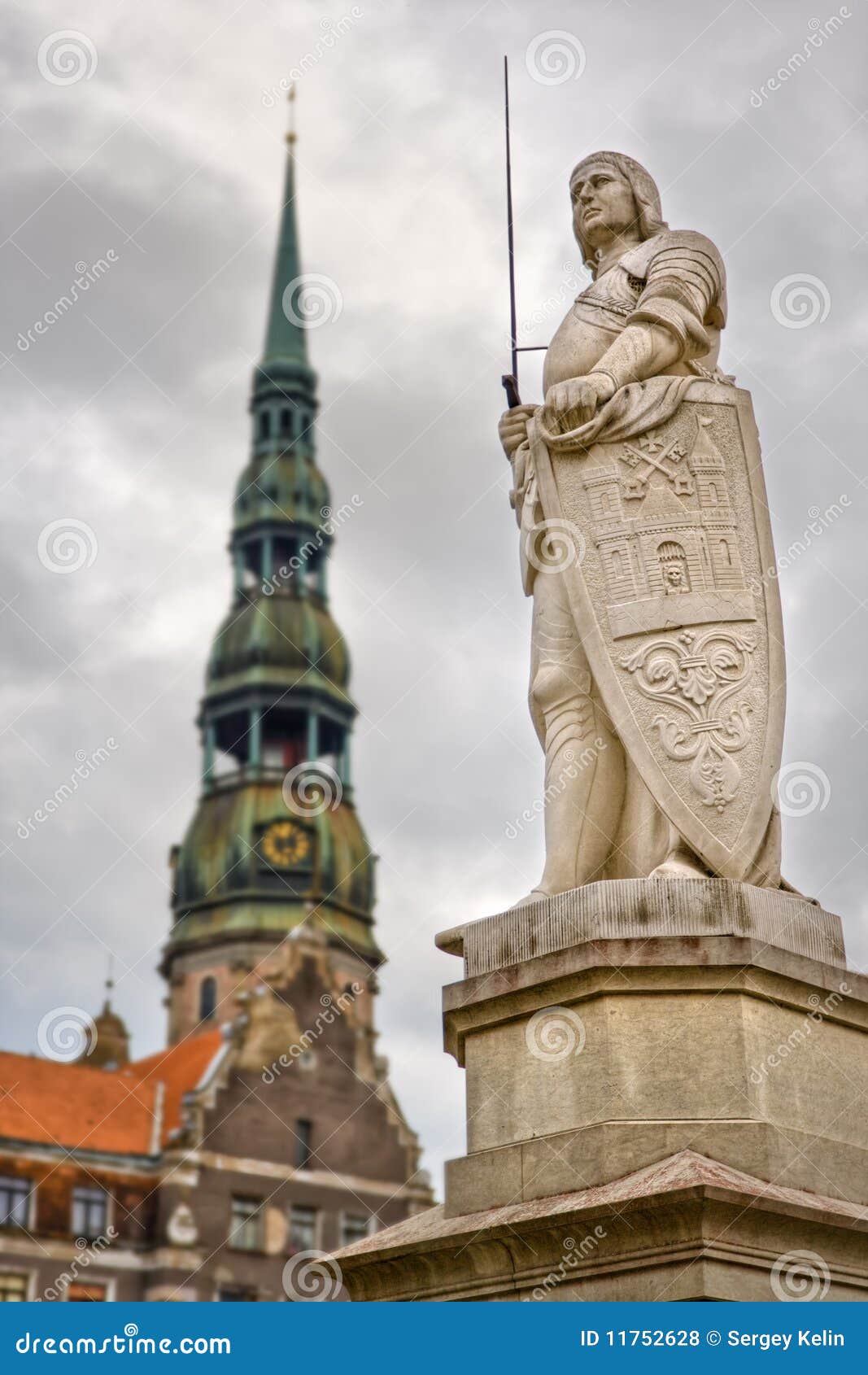 Monument of Roland in Riga stock photo. Image of europe - 11752628