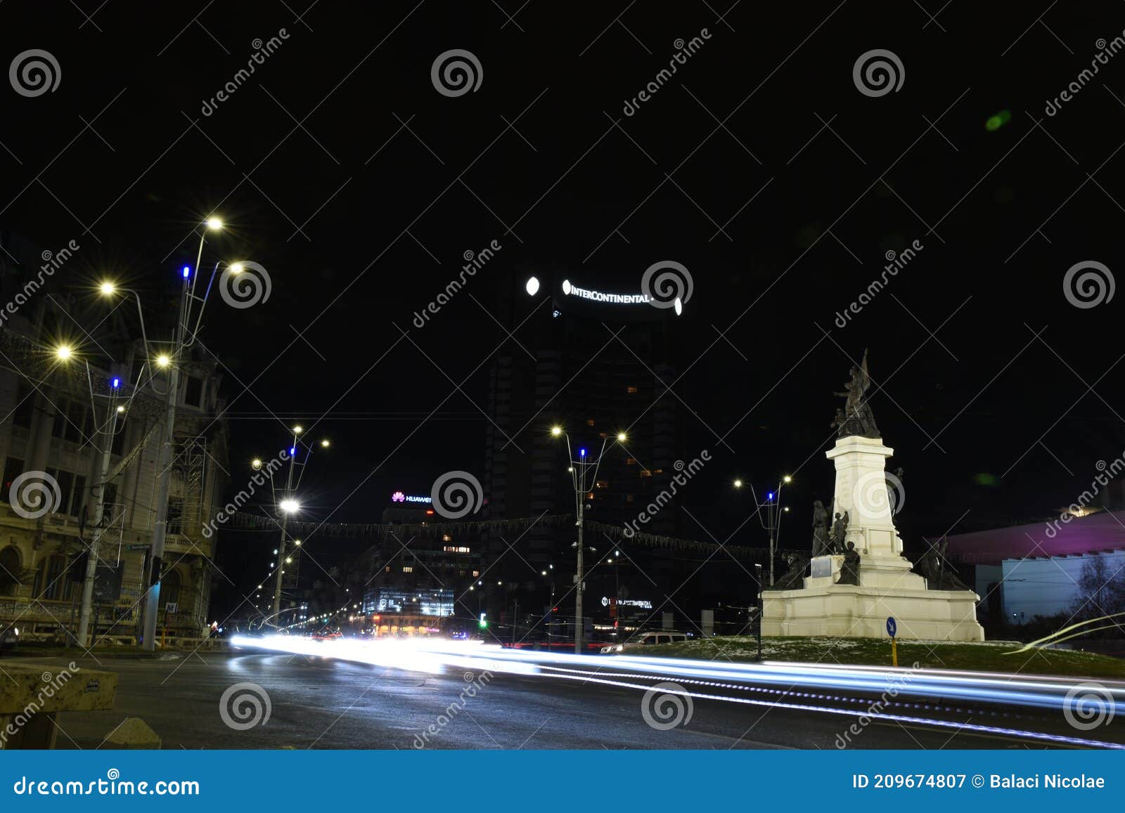 The Monument in the Roundabout in University Square. the Zero Kilometer ...