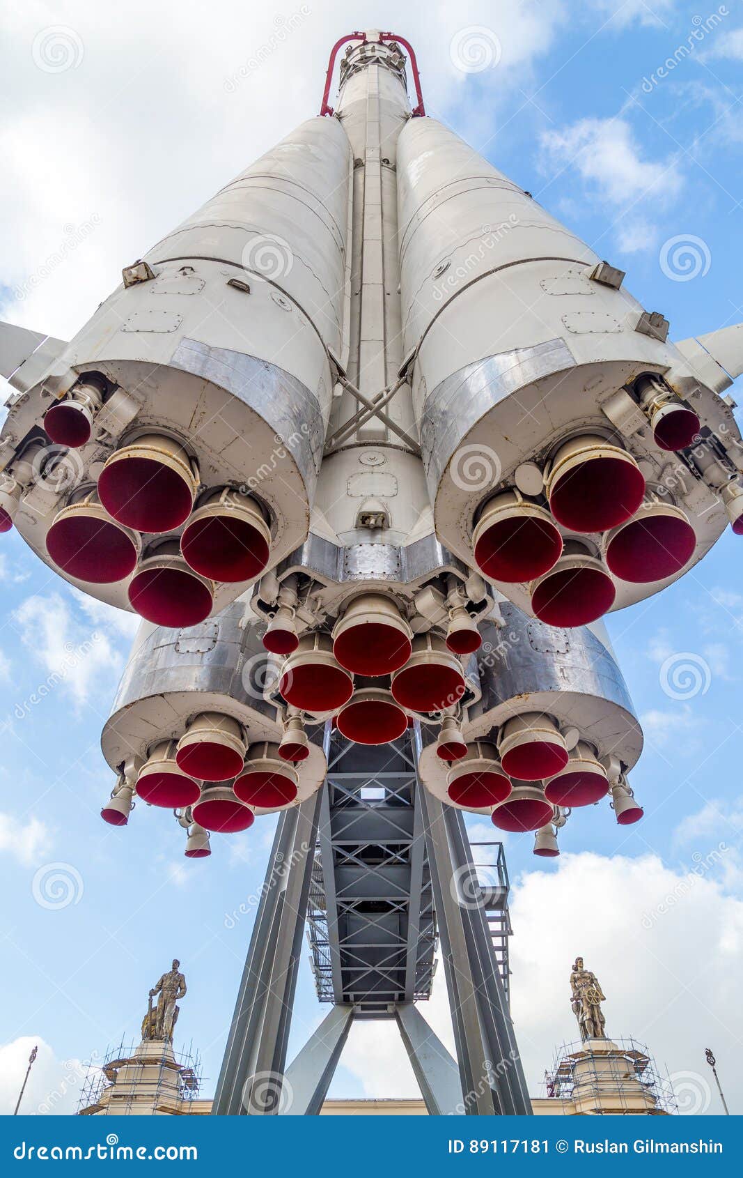 Monument of Russian Space Rocket Vostok One Stock Image - Image of ...