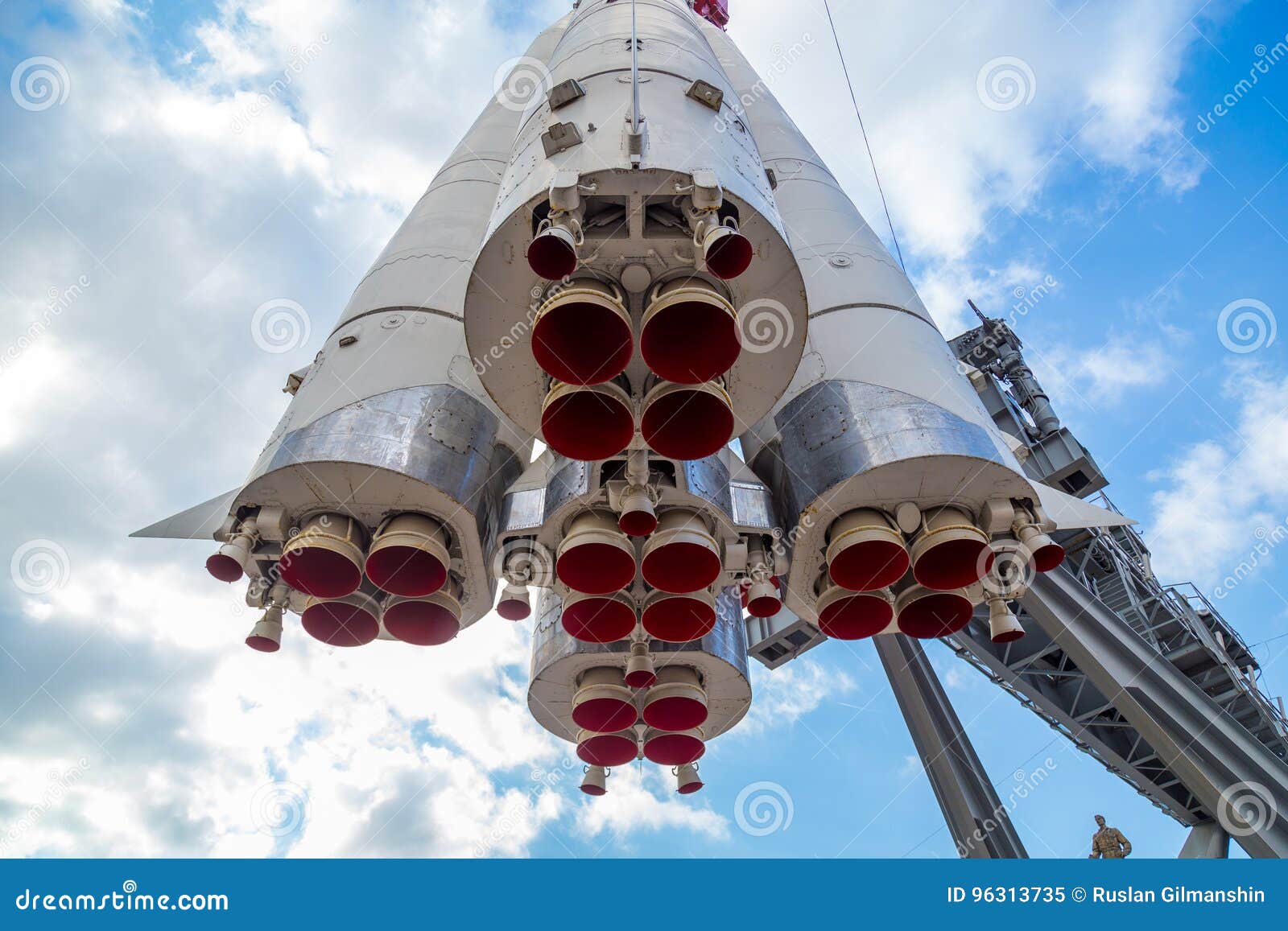 Monument of Russian Space Rocket Vostok One Stock Image - Image of ...