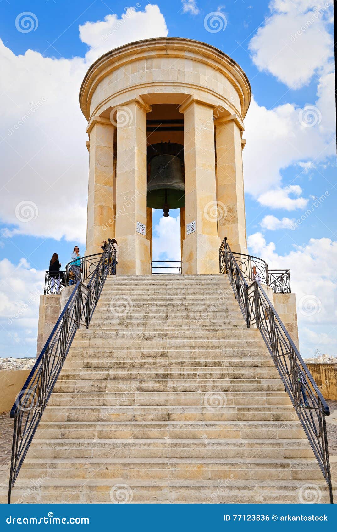 Monument Siege of Malta, the Memorial Bell Stock Photo - Image of ...