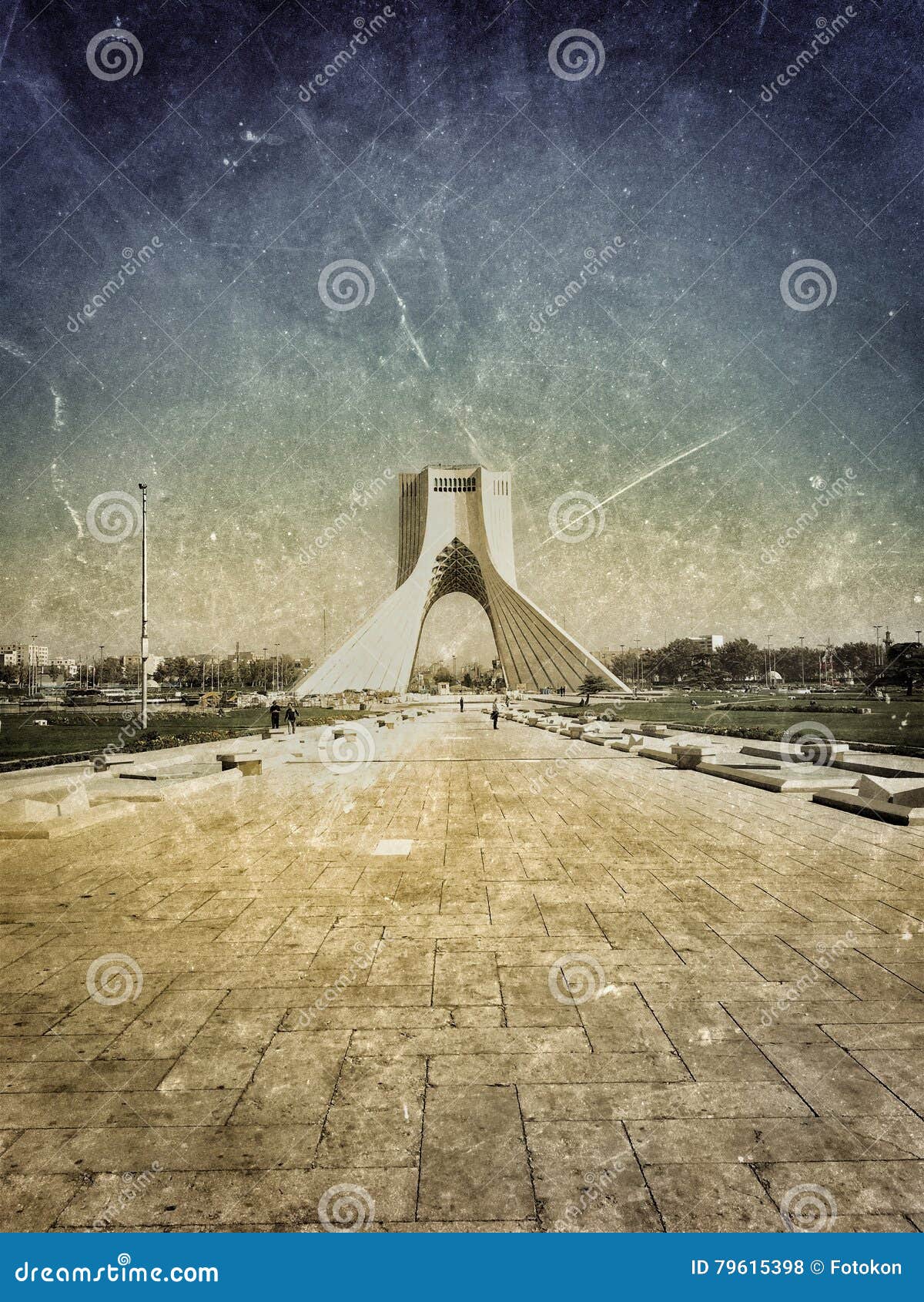 Monument in Tehran stock photo. Image of capital, city - 79615398