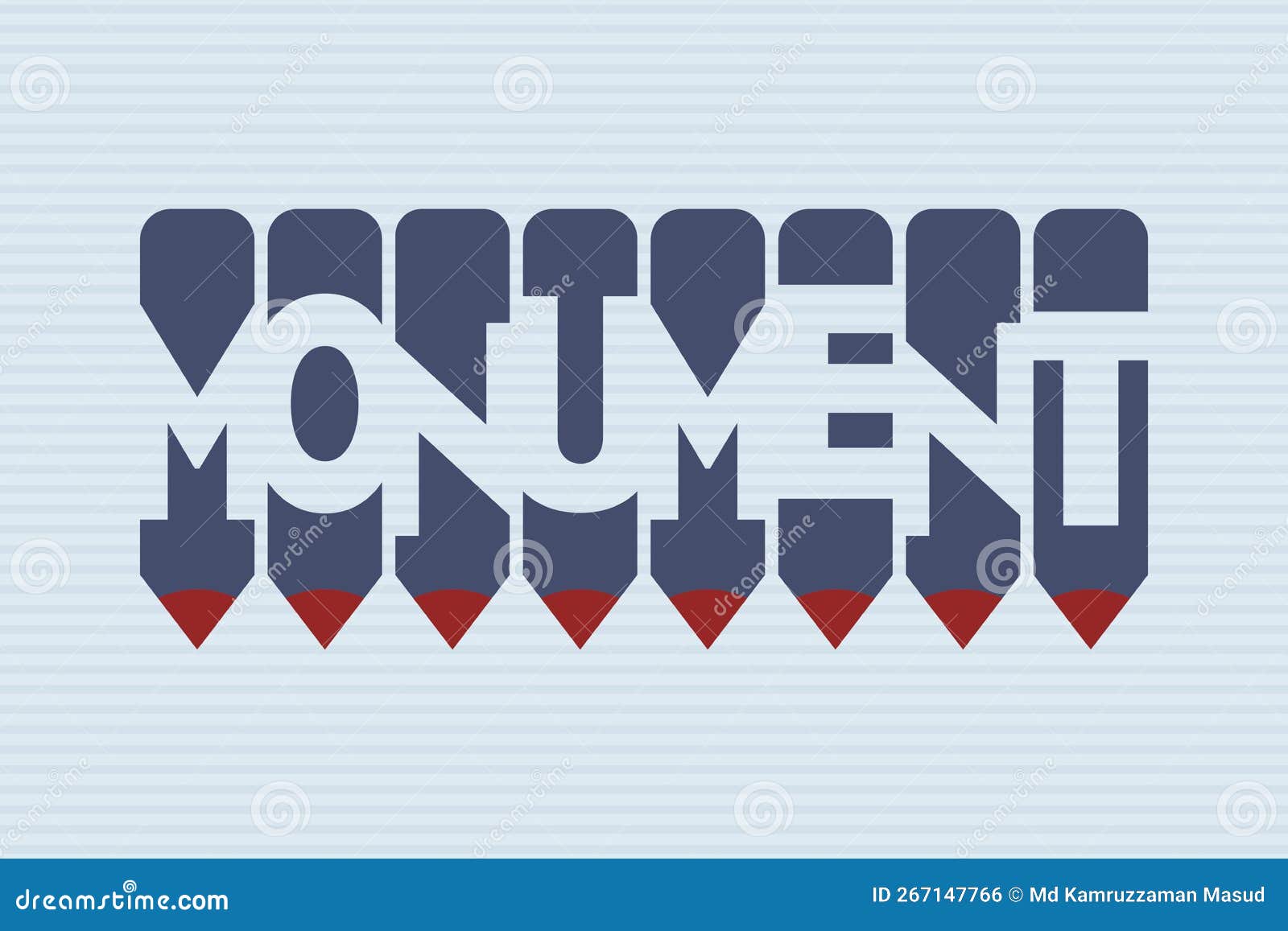 Monument Text with Pen Symbol Creative Ideas Design, Vector ...
