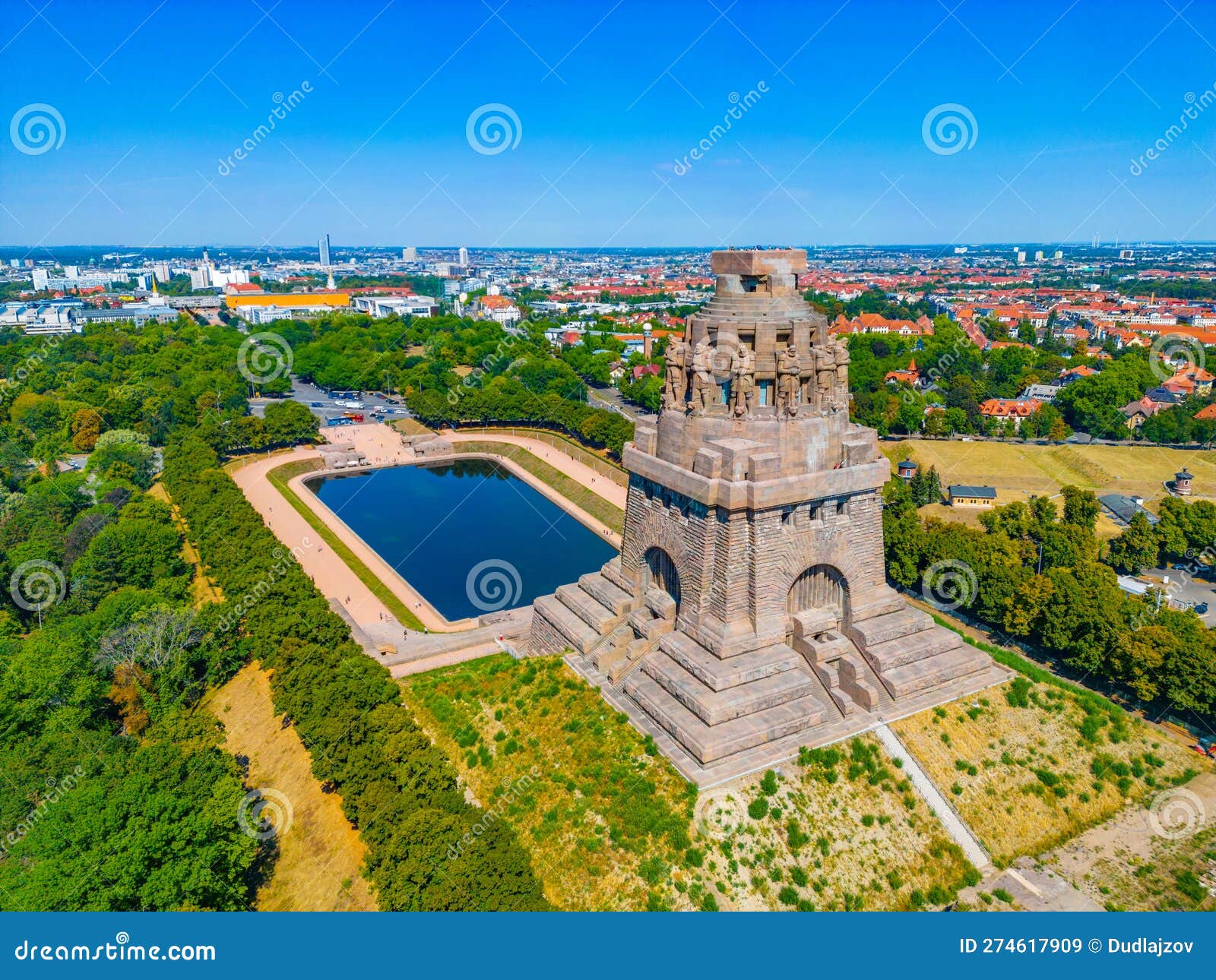 Monument To the Battle of the Nations in German Town Leipzig Editorial ...