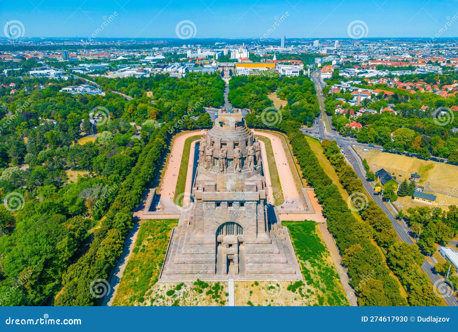 Monument To the Battle of the Nations in German Town Leipzig Editorial ...