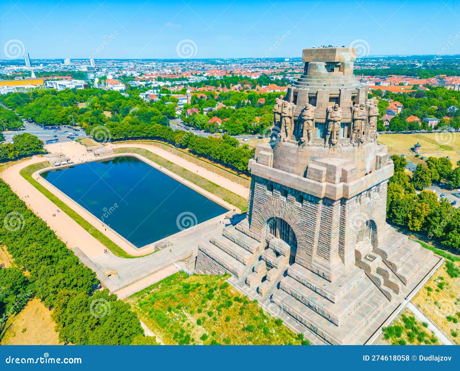 Monument To the Battle of the Nations in German Town Leipzig Editorial ...