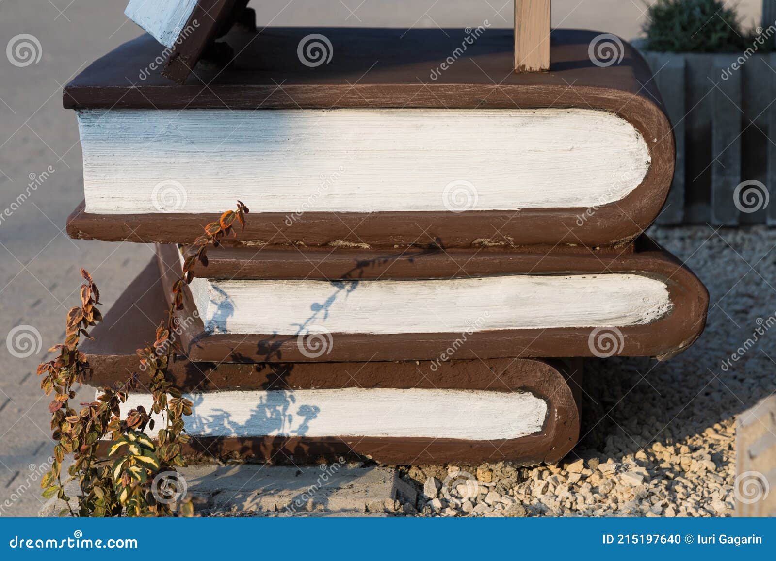 Monument To Books. End View. Knowledge and Education Symbol Stock Photo ...
