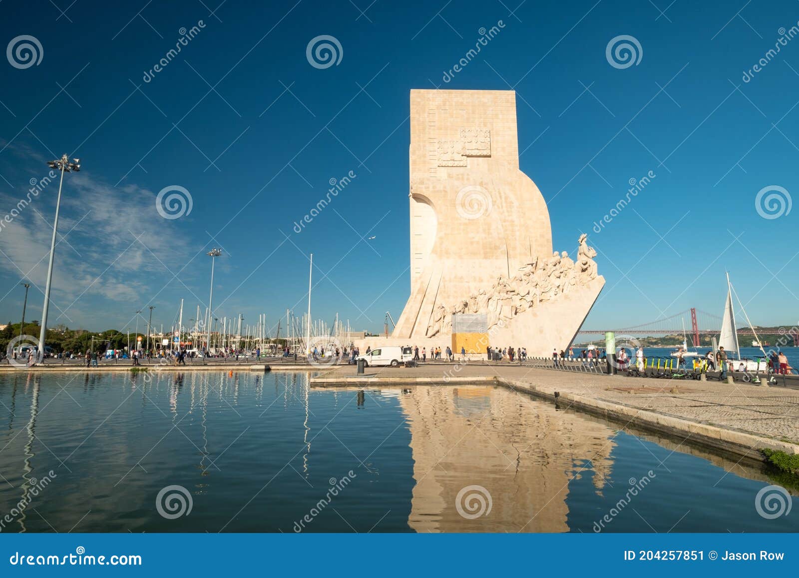 Monument To Discoveries in the Belem District, Lisbon Editorial Photo ...