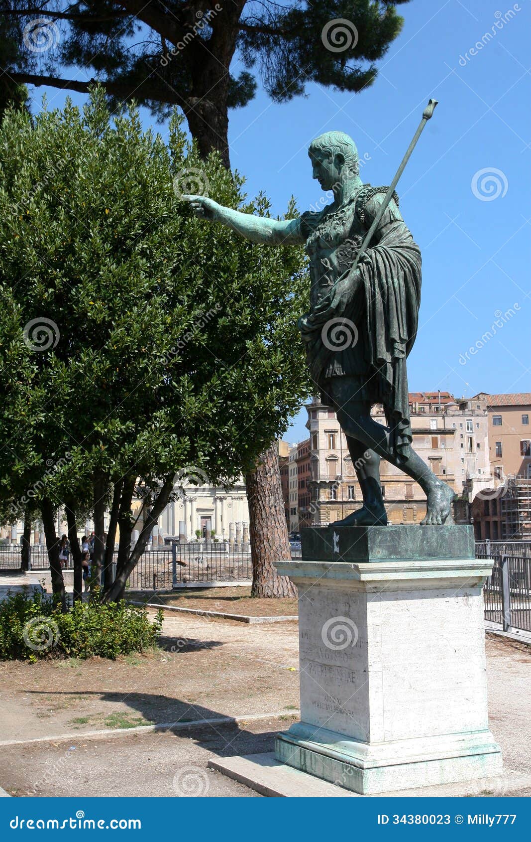 Monument To Emperor Augustus Editorial Stock Photo - Image of august ...