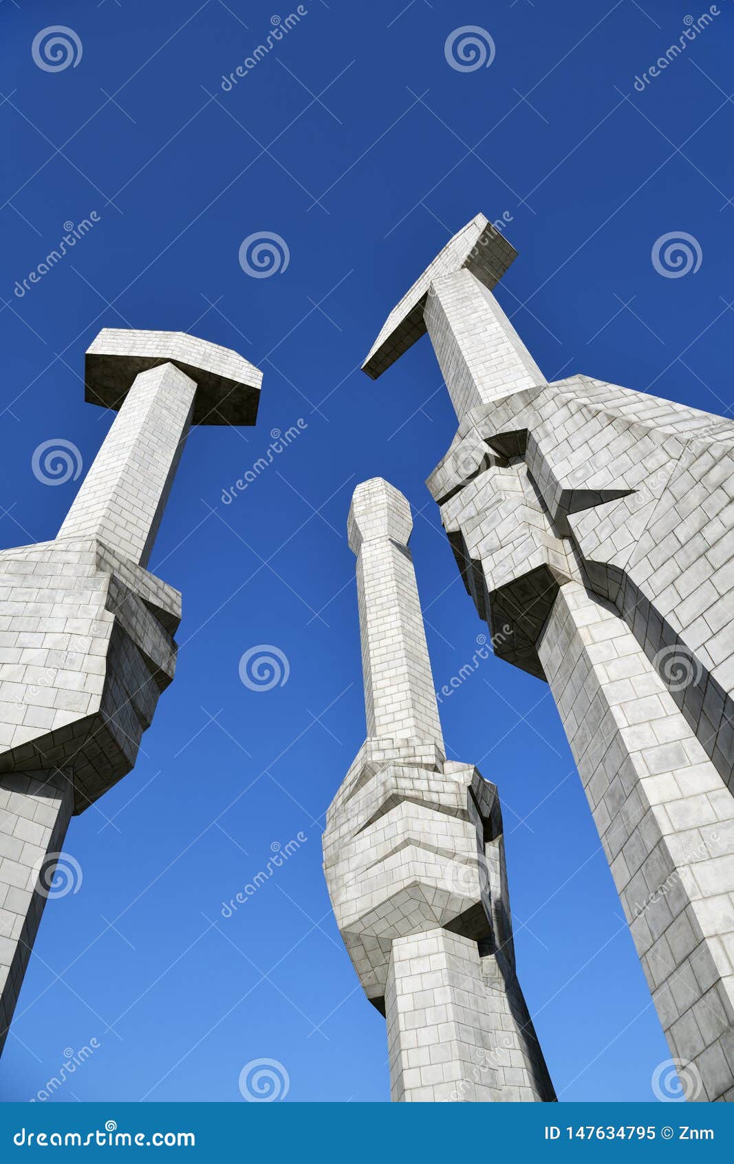 Pyongyang North Korea Workers Party Monument Stock Image - Image of ...