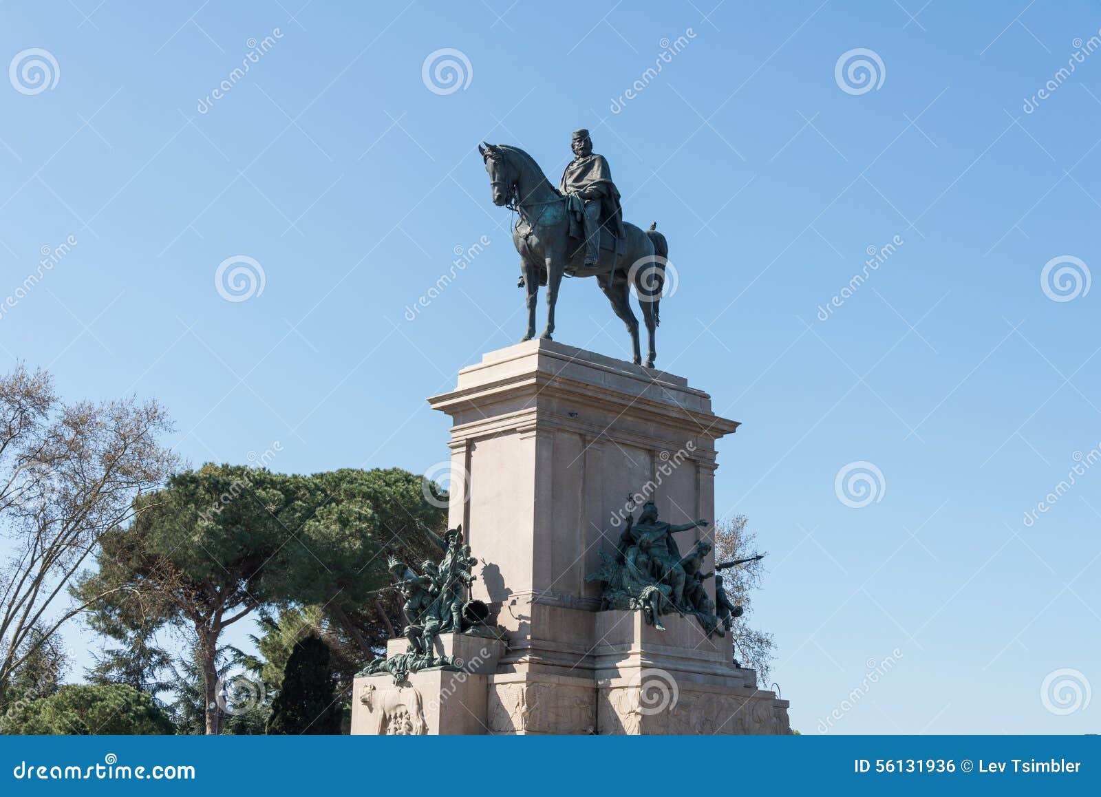 Monument to Garibaldi stock photo. Image of piazzale - 56131936