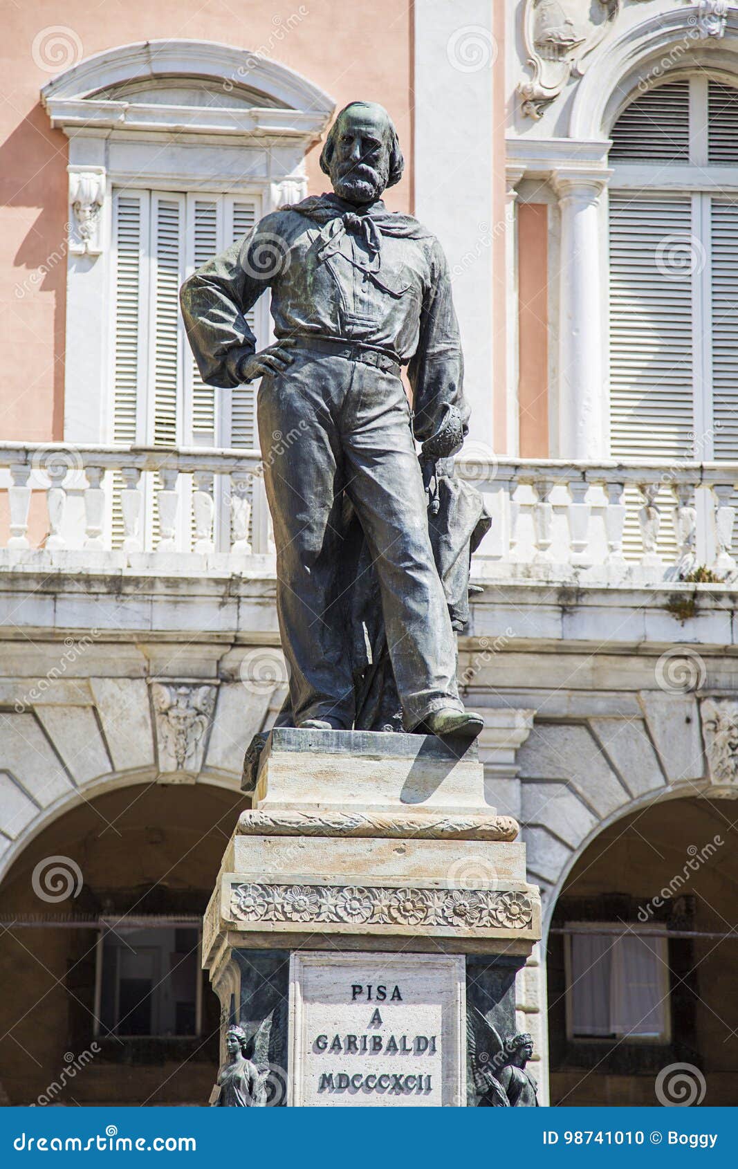 Monument To Giuseppe Garibaldi in Pisa Stock Photo - Image of italy ...