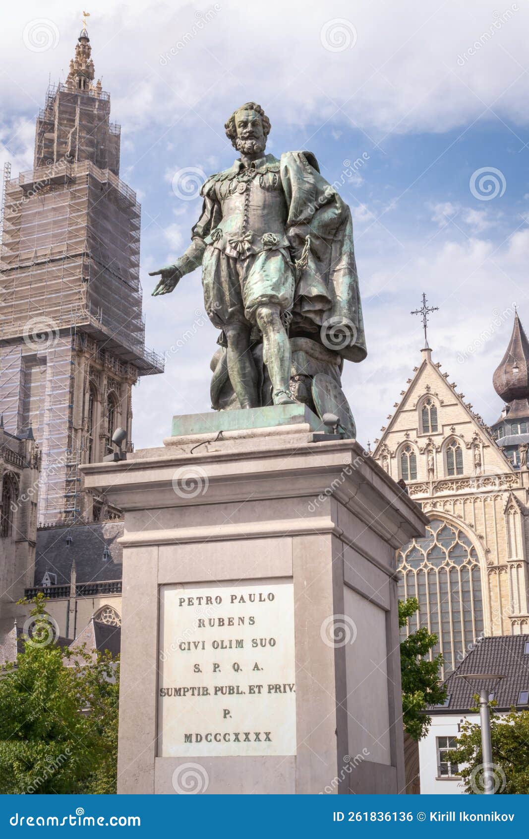 Monument To the Great Painter Paul Rubens in Antwerp Editorial Photo ...