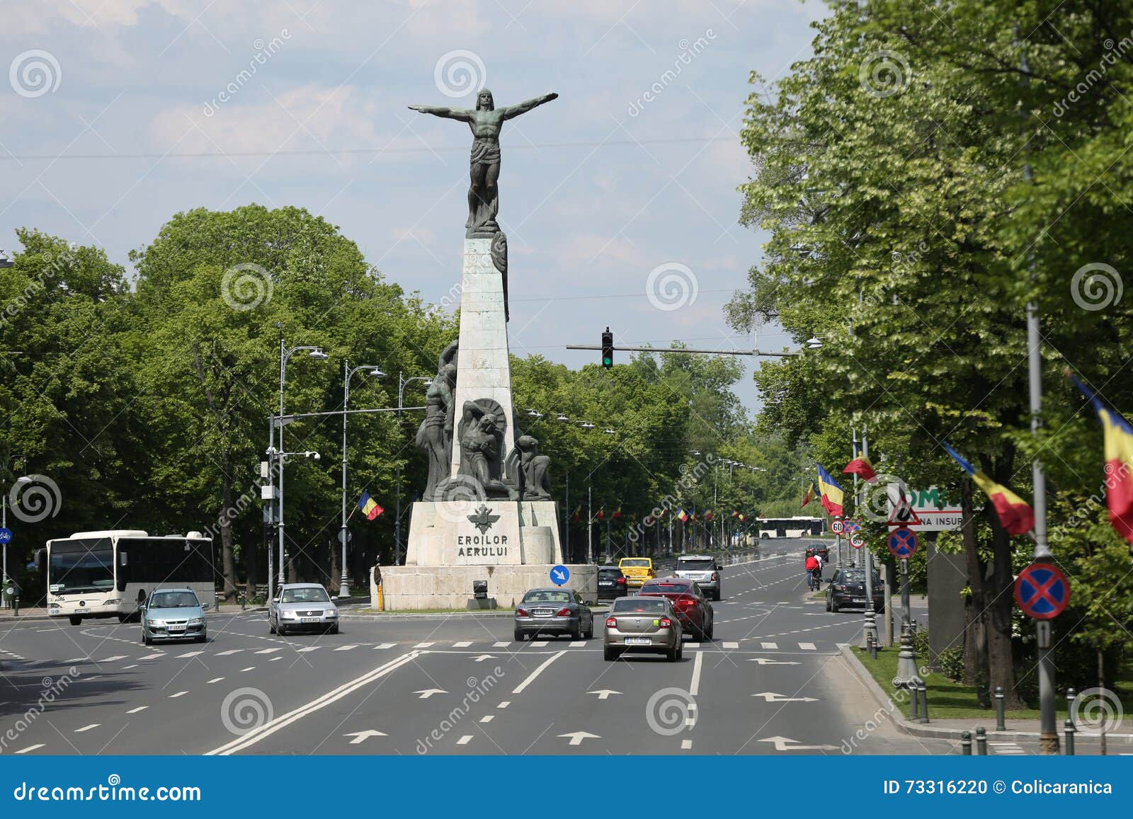 Monument To the Heroes of the Air Editorial Image - Image of roads ...