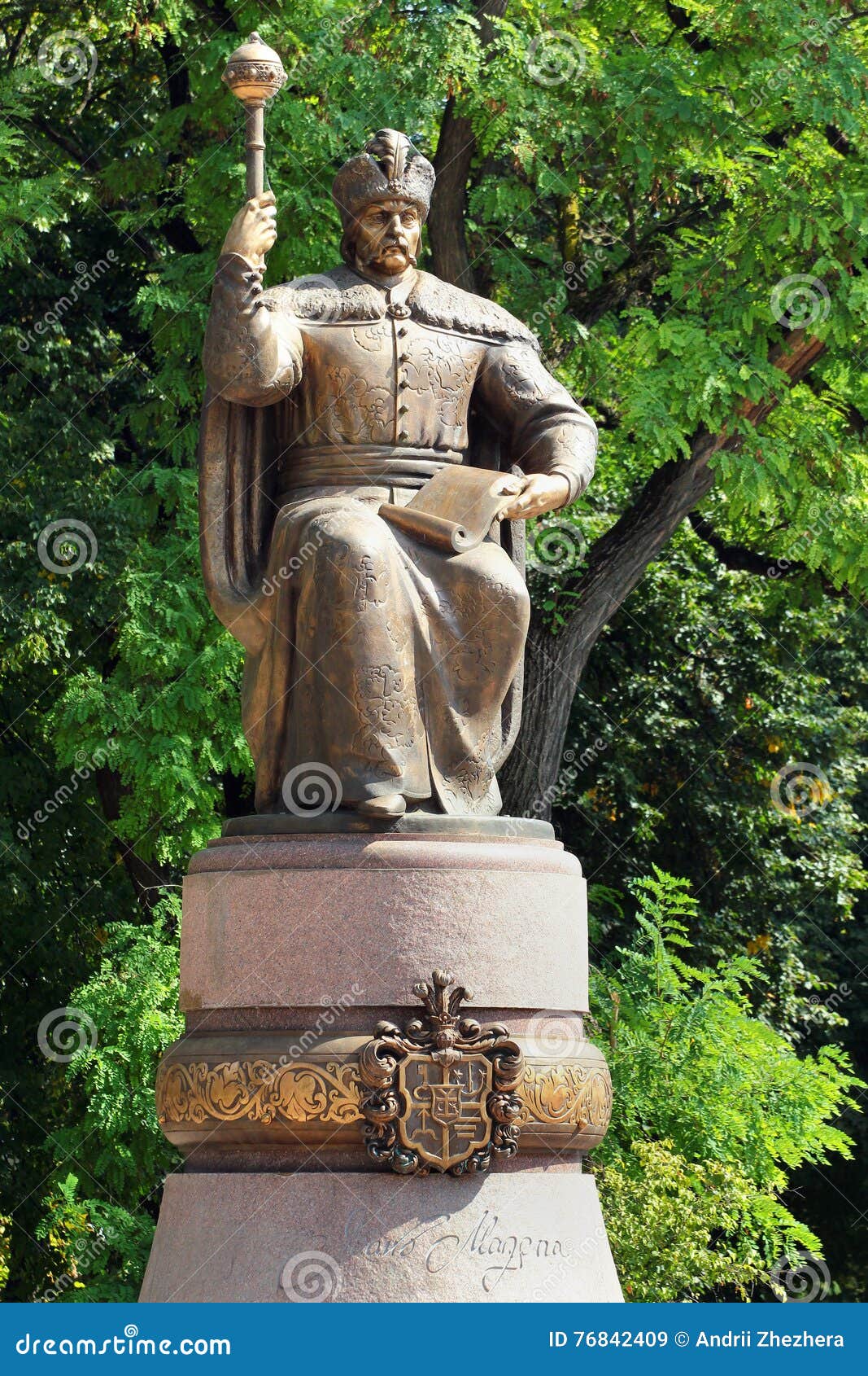 Monument To Hetman Ivan Mazepa in Poltava, Central Ukraine Stock Image ...