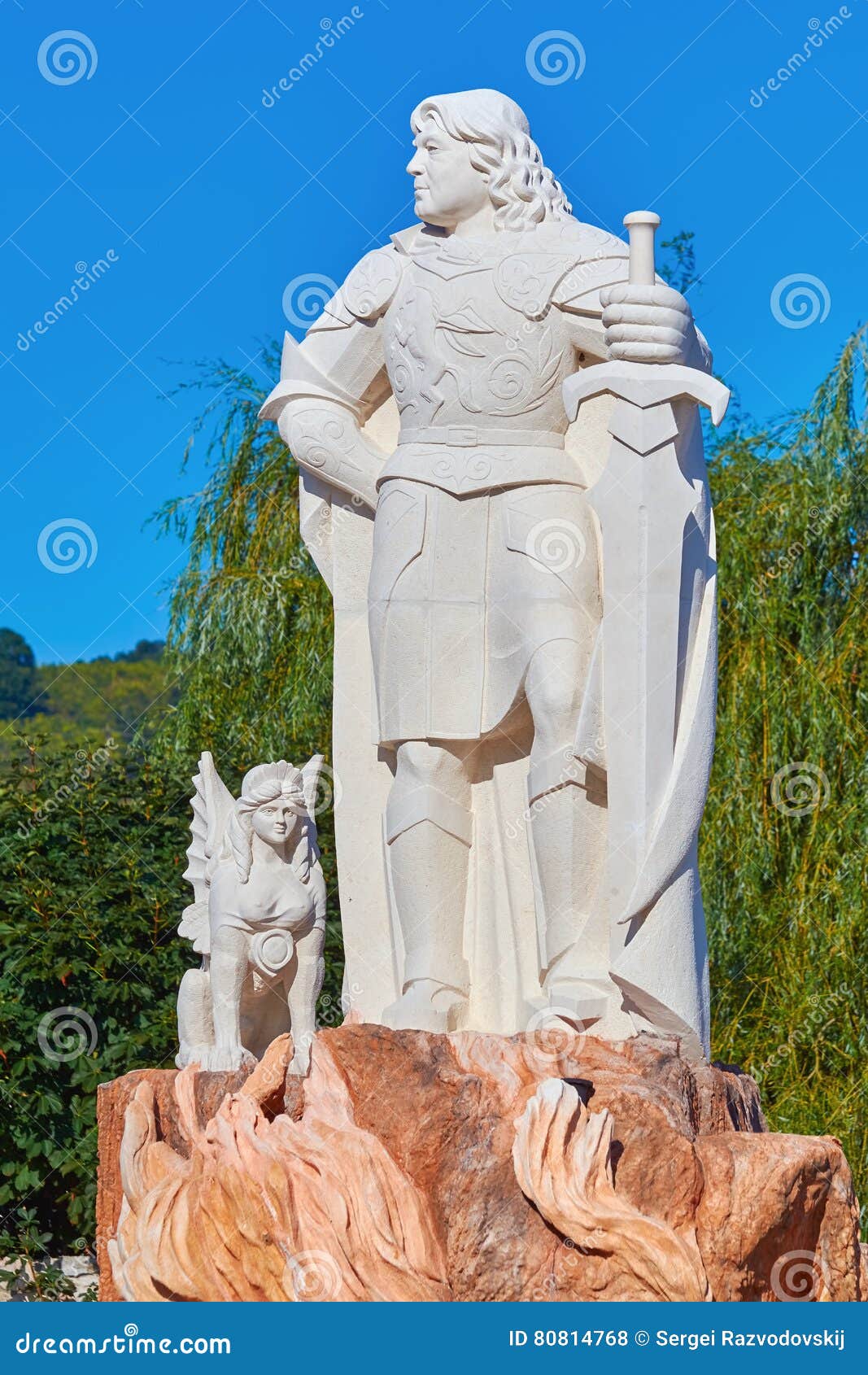 Monument to Knight stock photo. Image of ancient, antiquity - 80814768