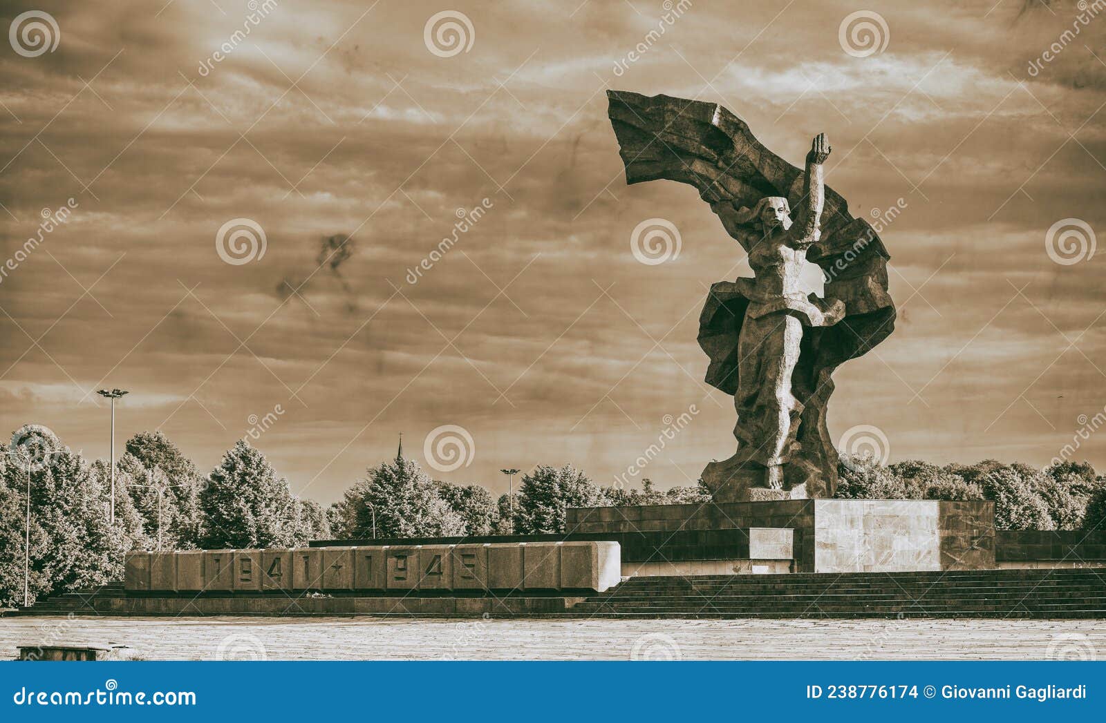 Monument To the Liberators of Soviet Latvia and Riga from the German ...