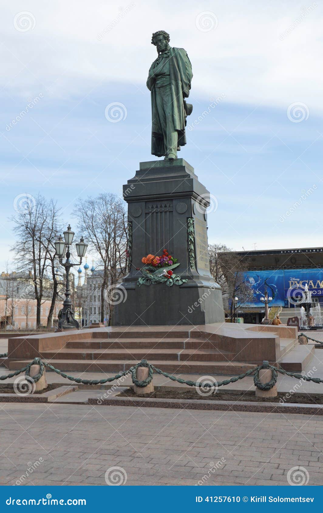 Monument To Pushkin Moscow Pushkin Square Editorial Image - Image of ...
