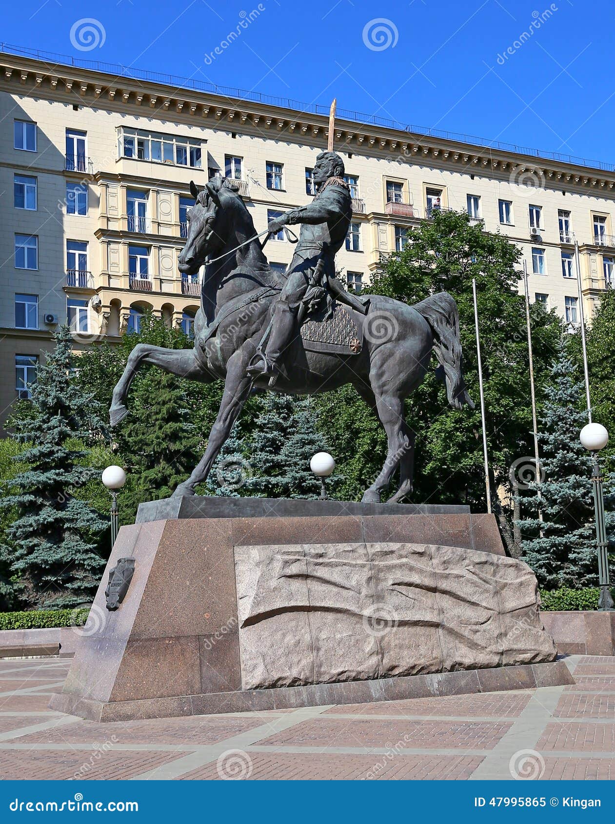 Monument To Pyotr Bagration in Moscow Stock Image - Image of napoleon ...
