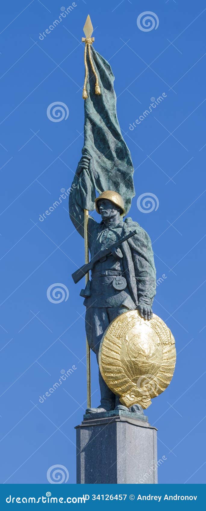 Monument To the Russian Soldier Stock Image - Image of statue, russian ...