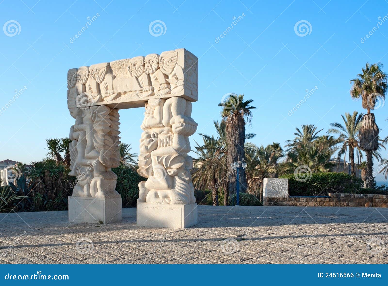 Monument To Sacrifice of Abraham Stock Photo - Image of biblical ...